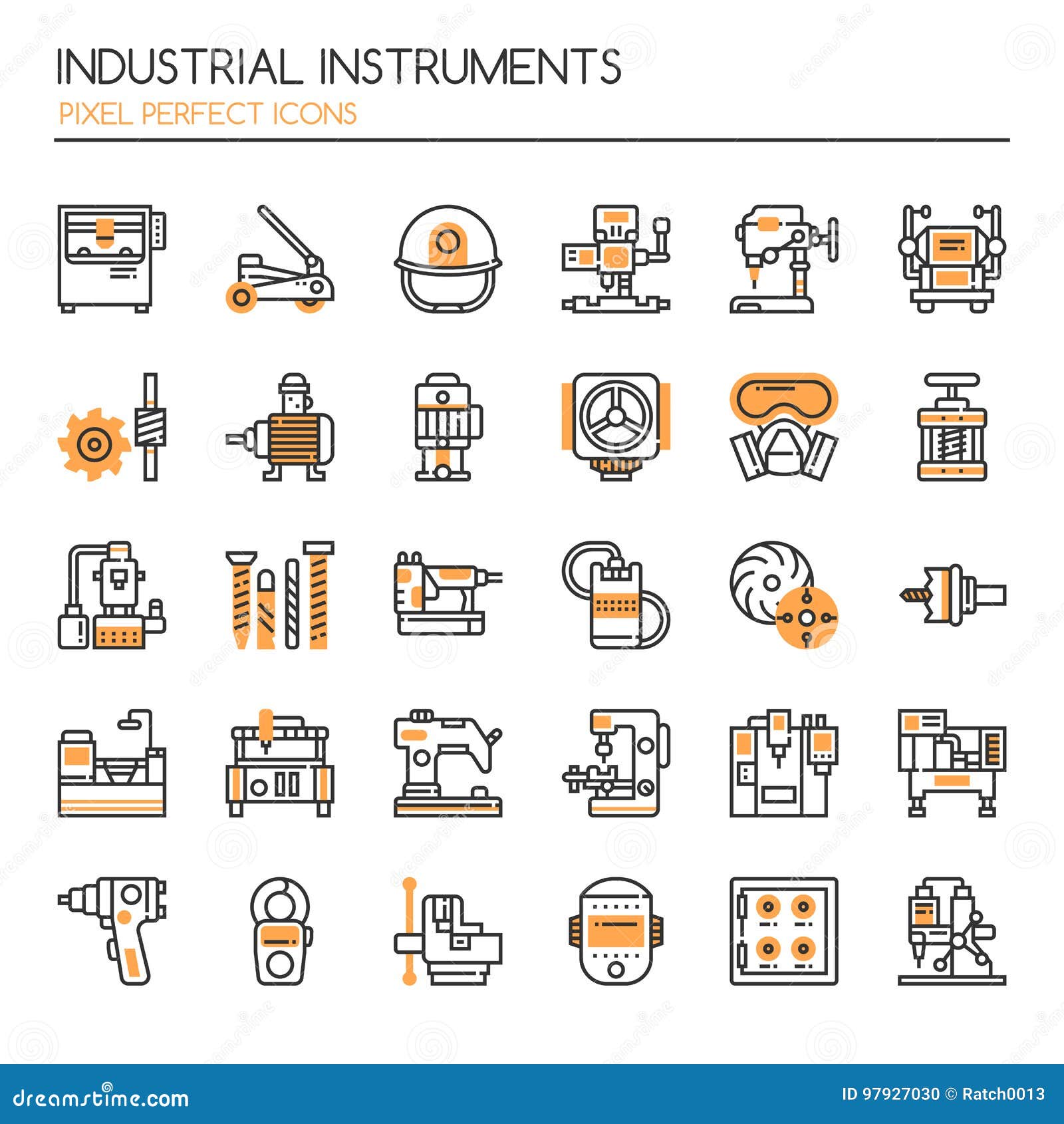Industrial Instruments stock illustration. Illustration of equipment ...