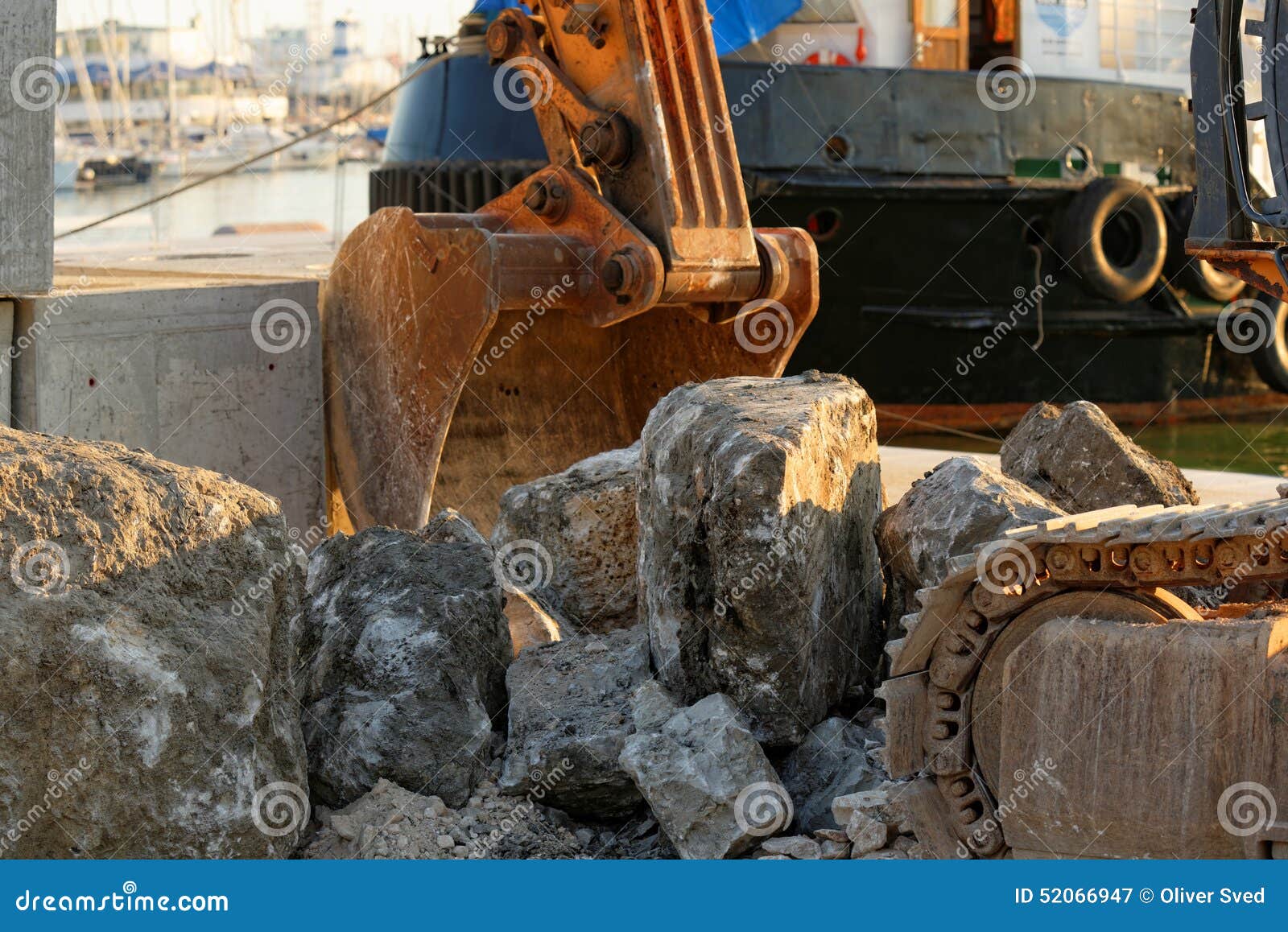 Bulldozer Inside Building Site Stock Image | CartoonDealer.com #5176645