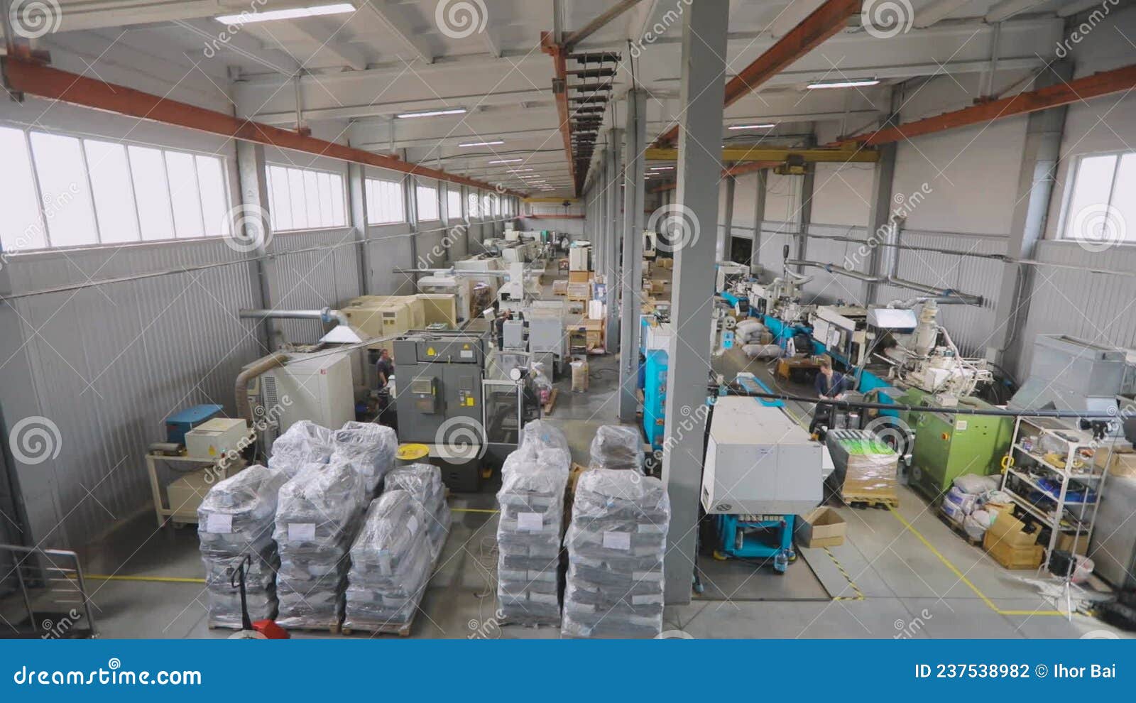 Industrial Interior of a Modern Factory. Production Workshop General ...