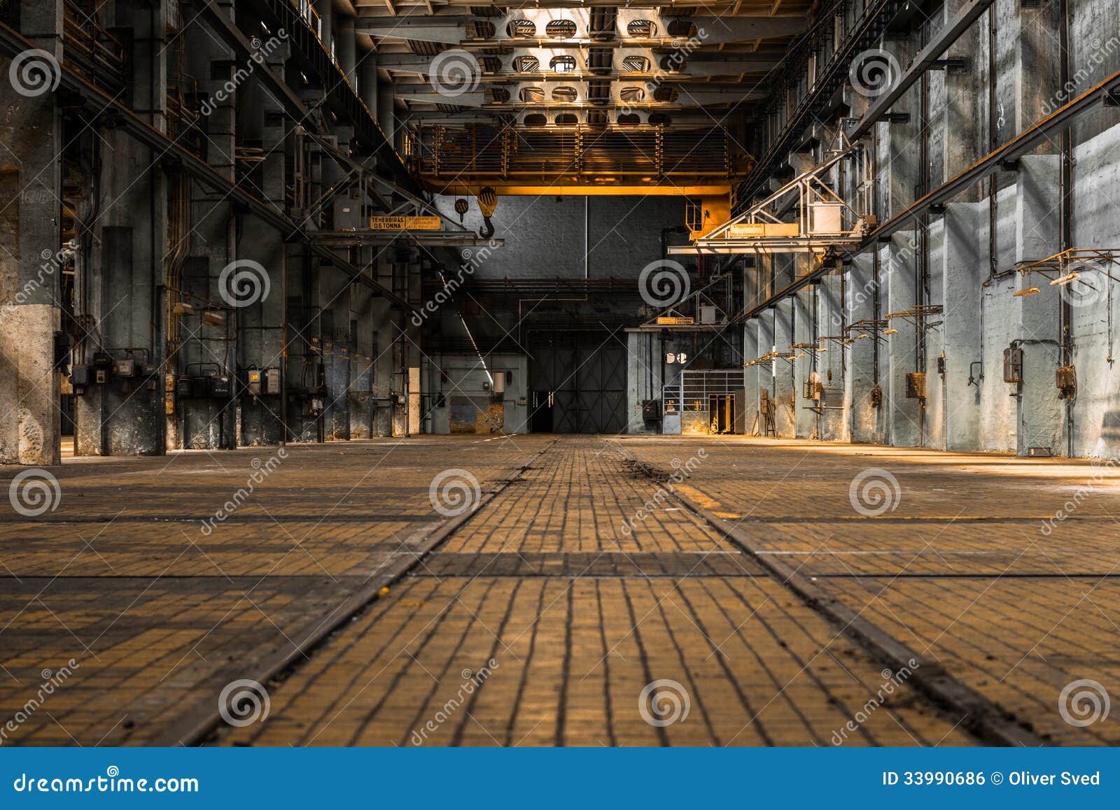 Industrial Interior of an Old Factory Stock Photo - Image of factory ...