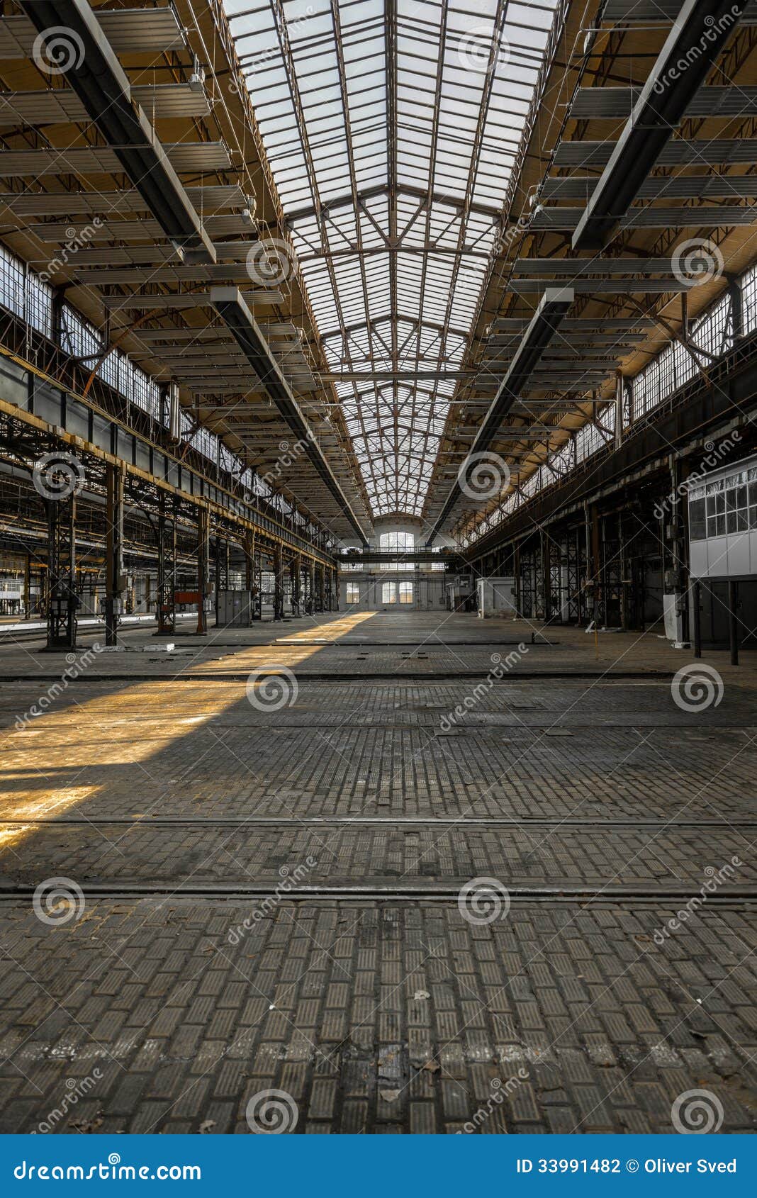 Industrial Interior of an Old Factory Stock Photo - Image of aged ...