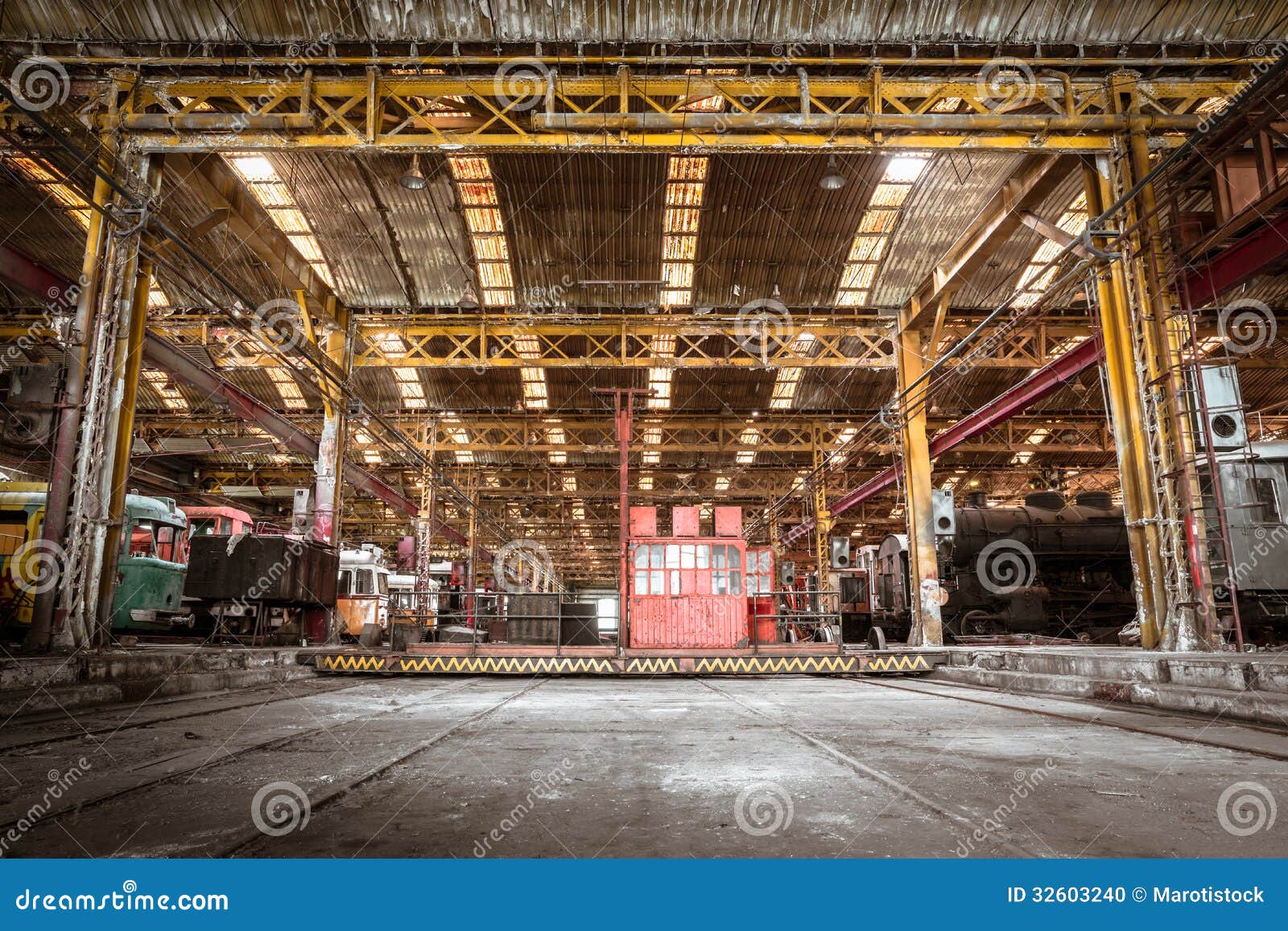 Industrial Interior of a Vehicle Repair Station Stock Photo - Image of ...
