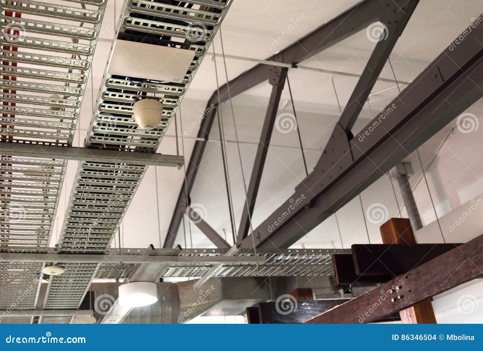 Industrial Interior in Warehouse Stock Photo - Image of concept, metal ...