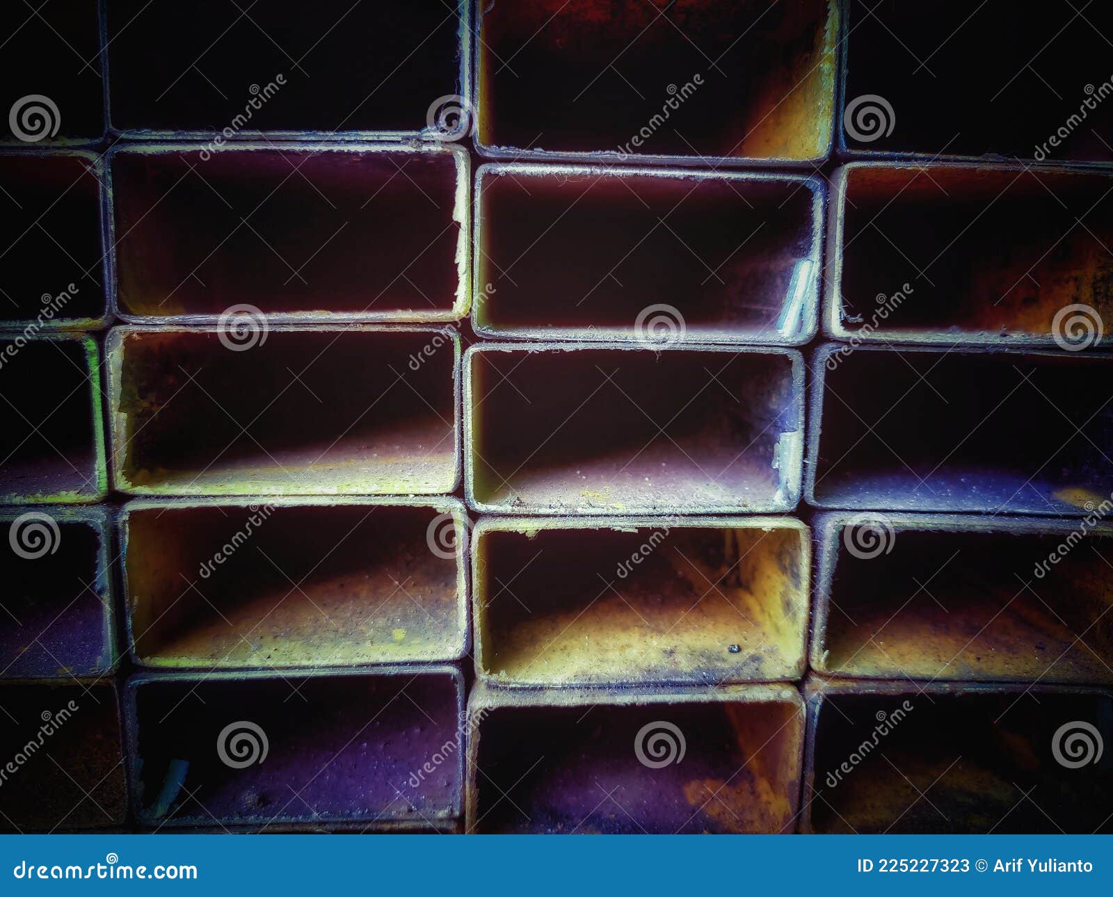 Industrial Iron Construction Panel with Purple Color Stock Image ...