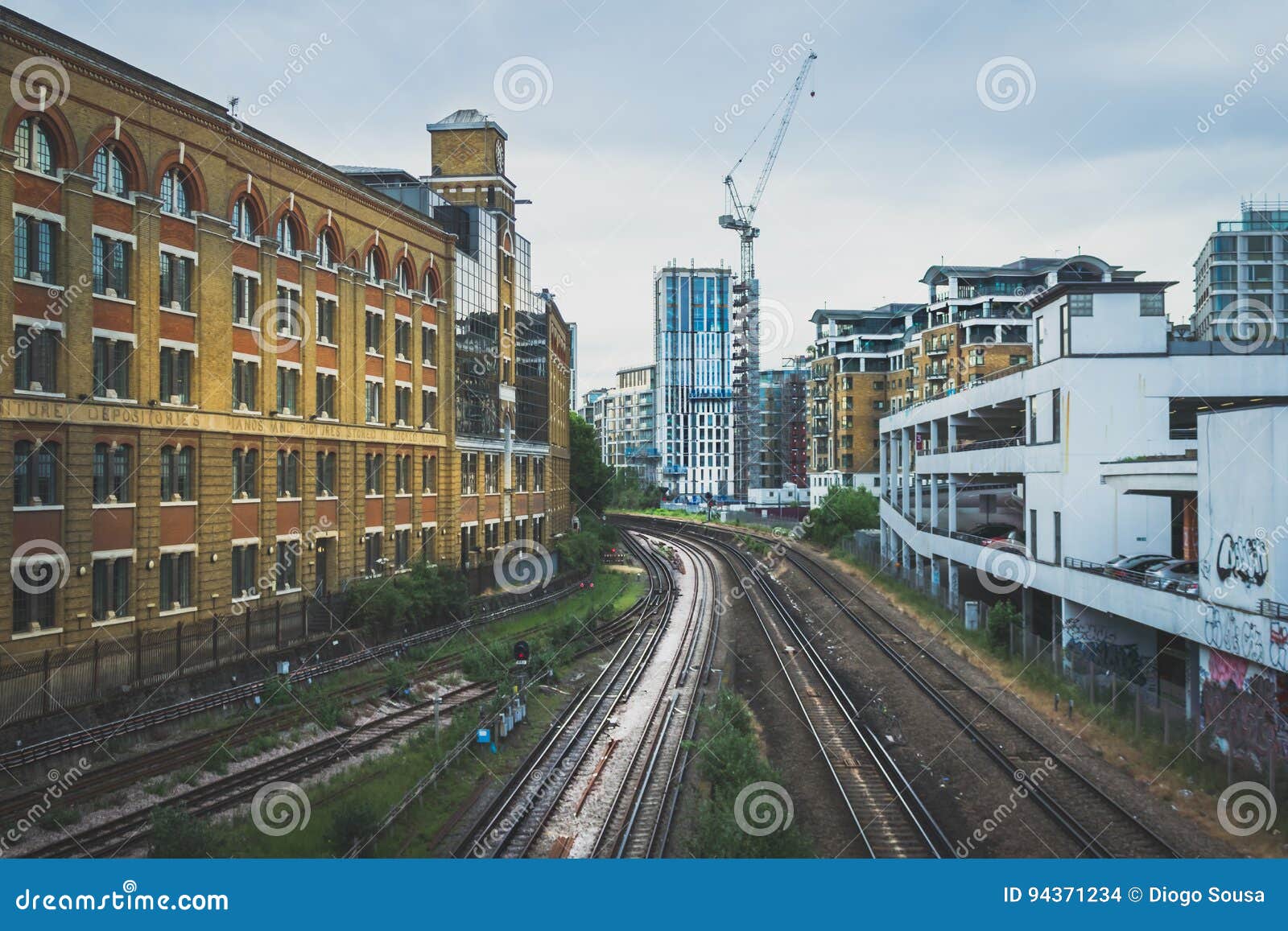 Industrial Iron Path stock photo. Image of sunset, orange - 94371234