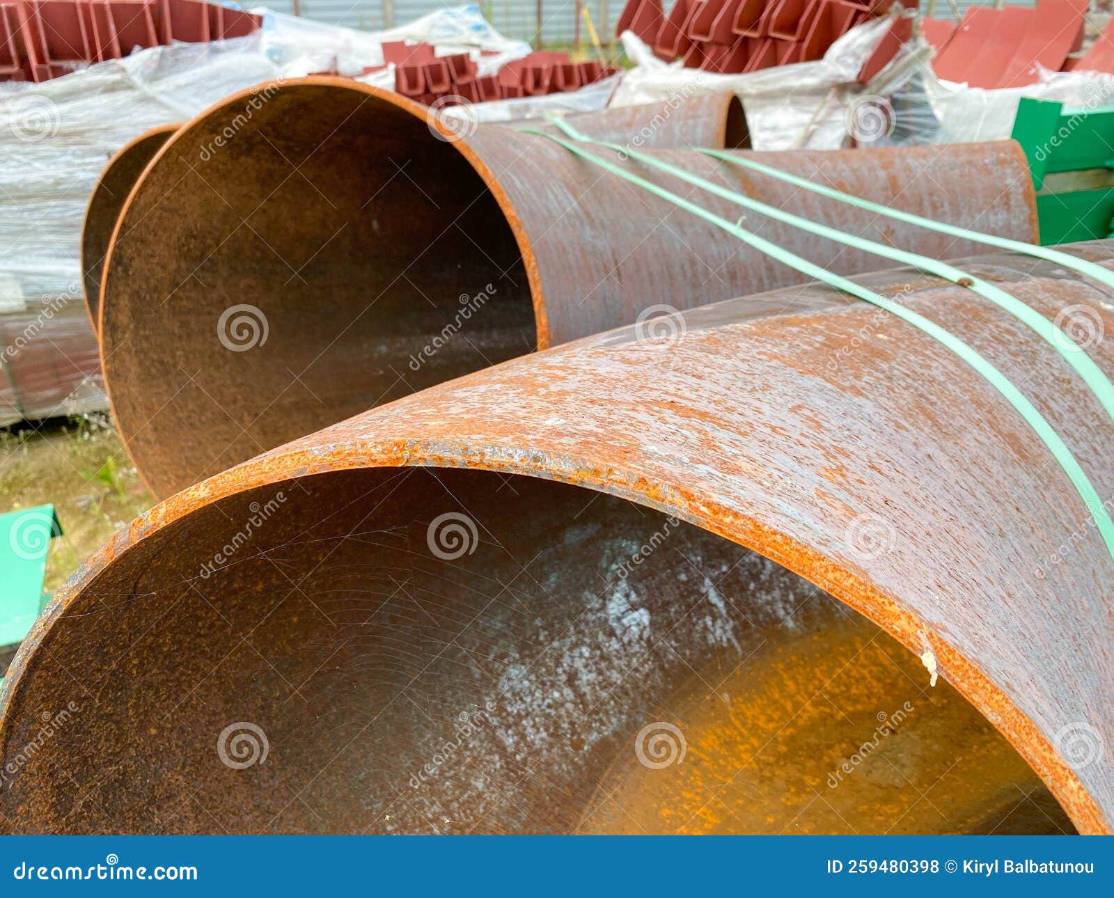 Industrial Iron Rusty Metal Pipe Inside View for Chemical Industry or ...