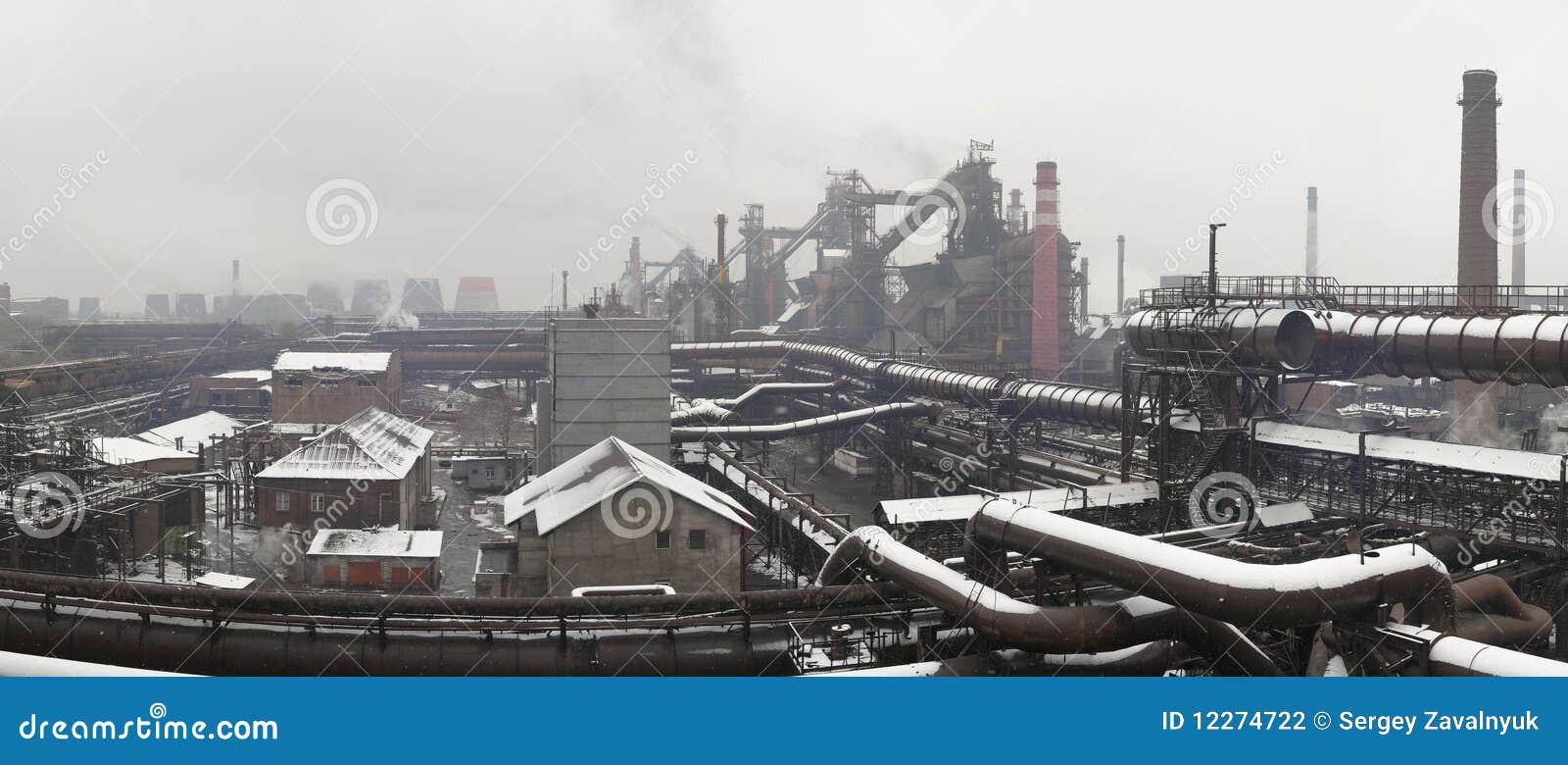 Industrial Landscape With Cranes Stock Image | CartoonDealer.com #62565625