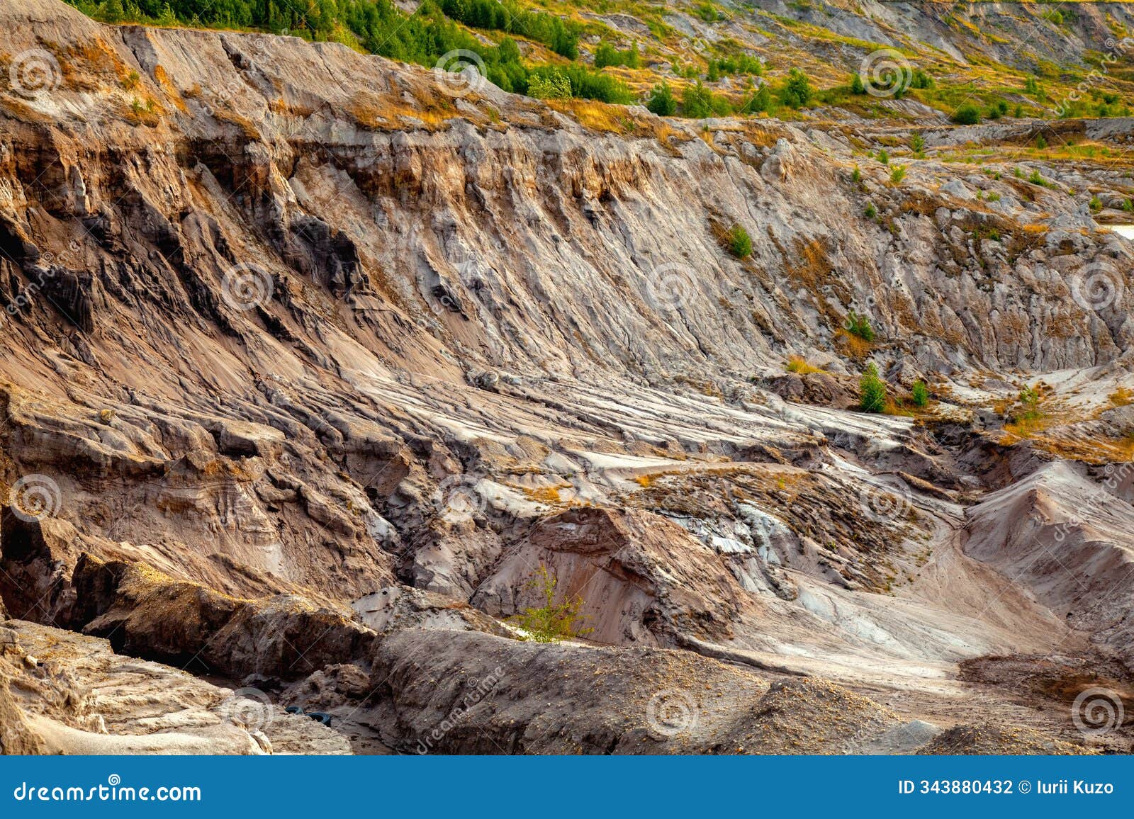 Industrial Landscape of Quarry, a Quarry for the Extraction of Minerals ...