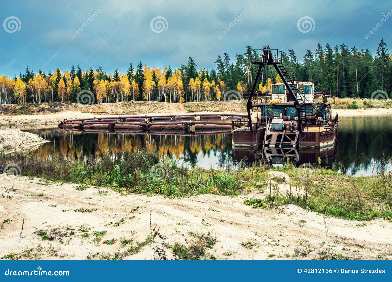 Industrial landscape stock photo. Image of sand, pumping - 42812136