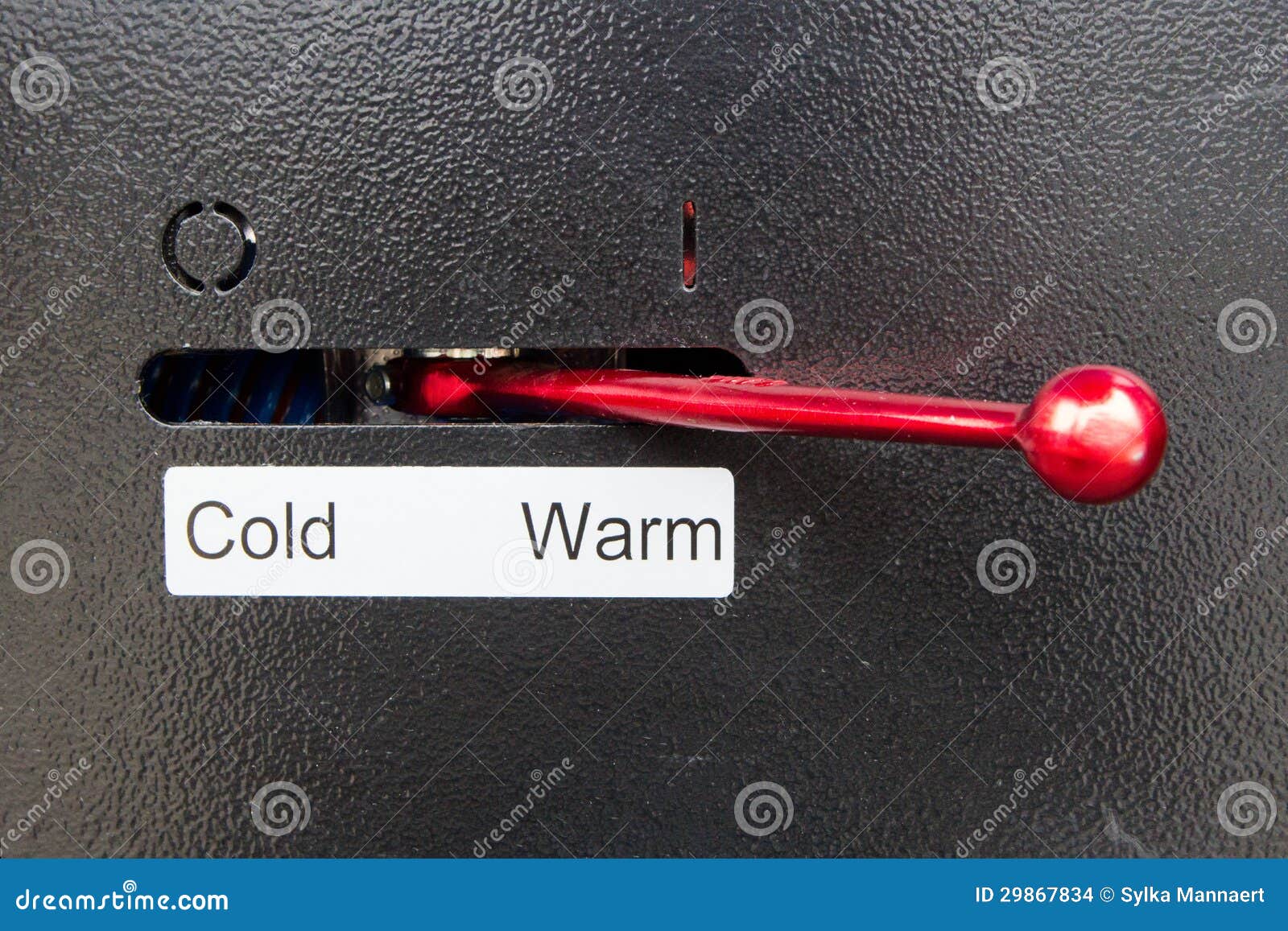 Lever for cold or warm stock photo. Image of metal, industry - 29867834
