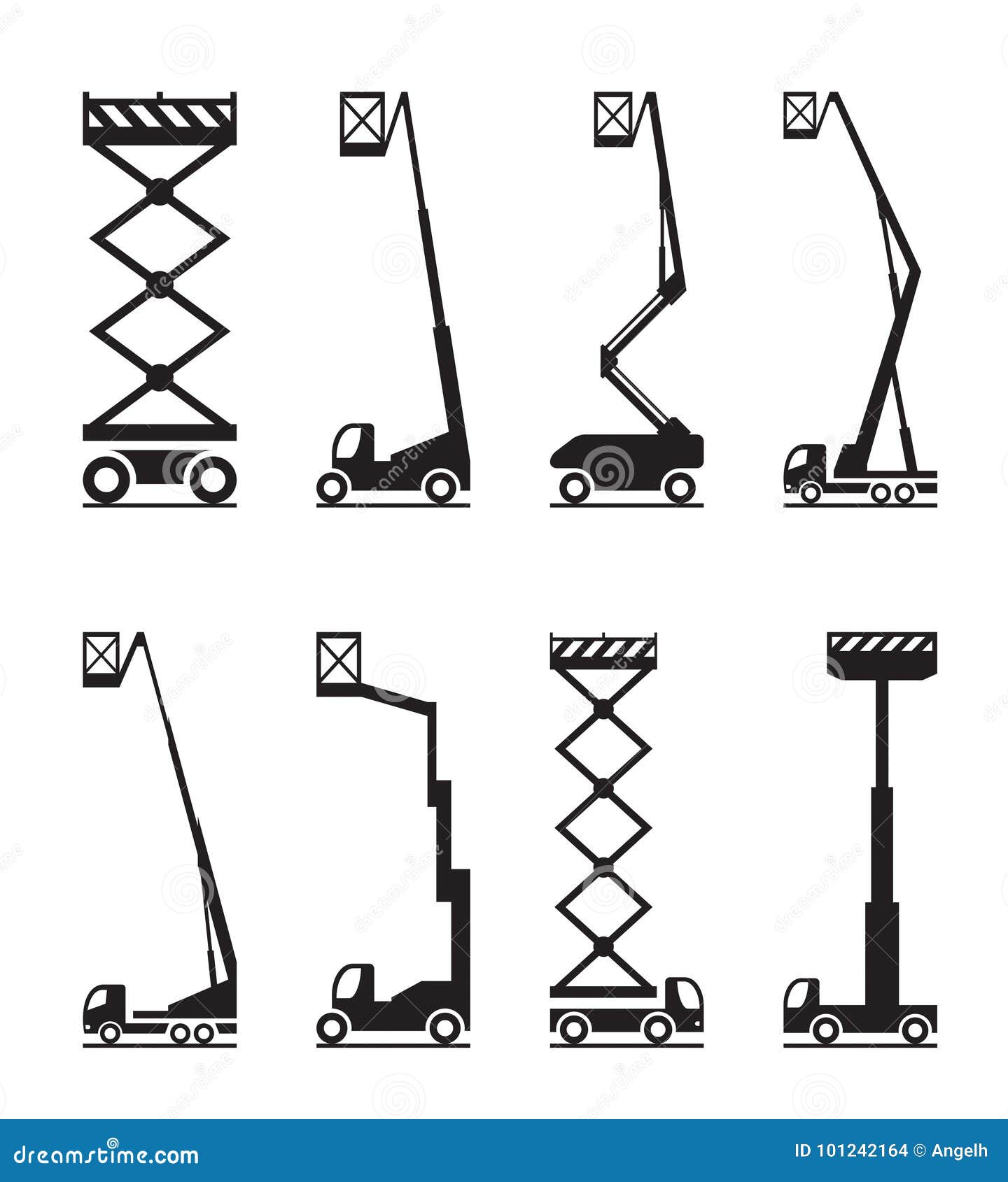 Industrial Lifting Equipment Stock Vector - Illustration of hydraulic ...
