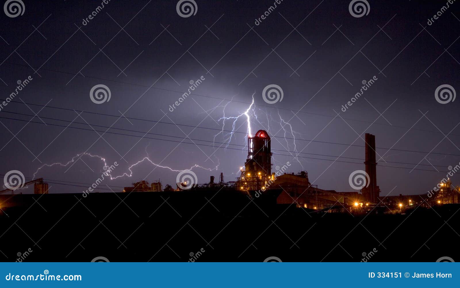 Industrial Lightning stock image. Image of lightning, manufacturing ...