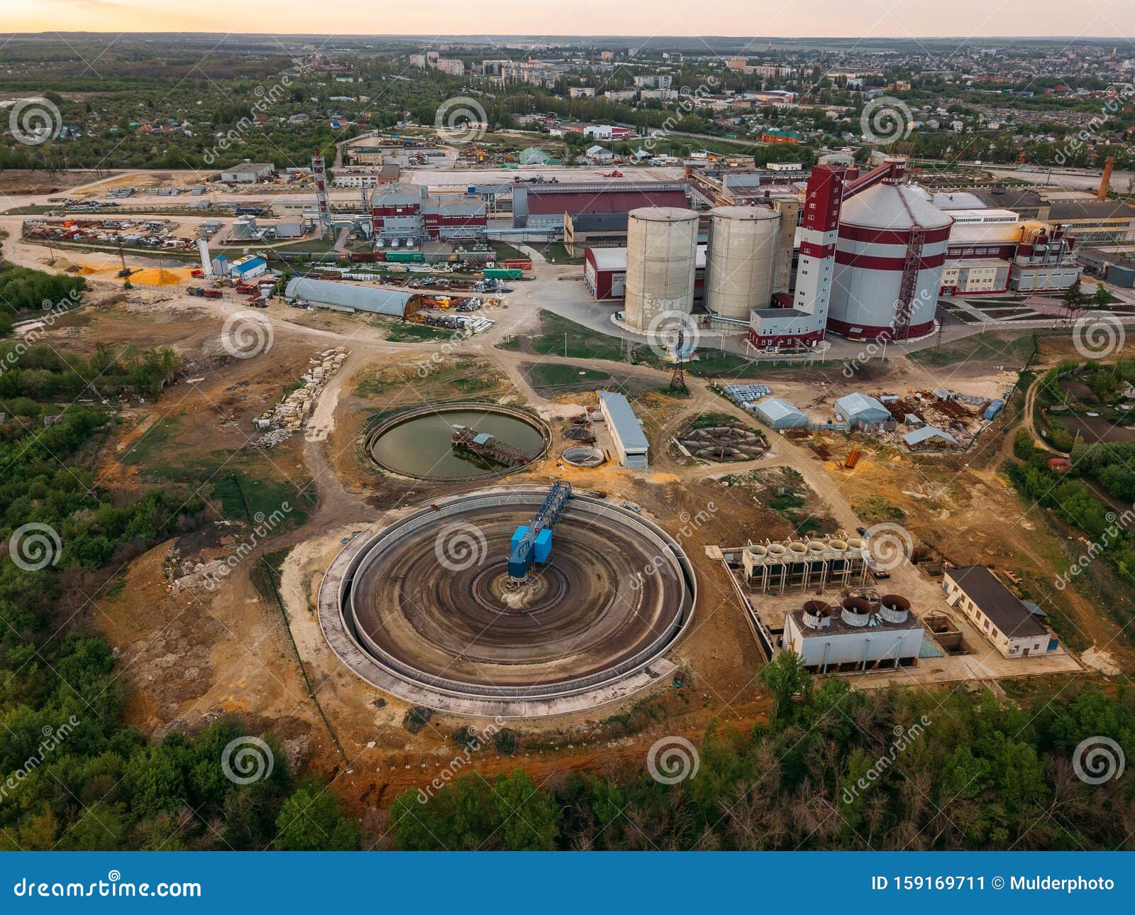 Industrial Limestone Refinery, Aerial View Stock Image - Image of ...
