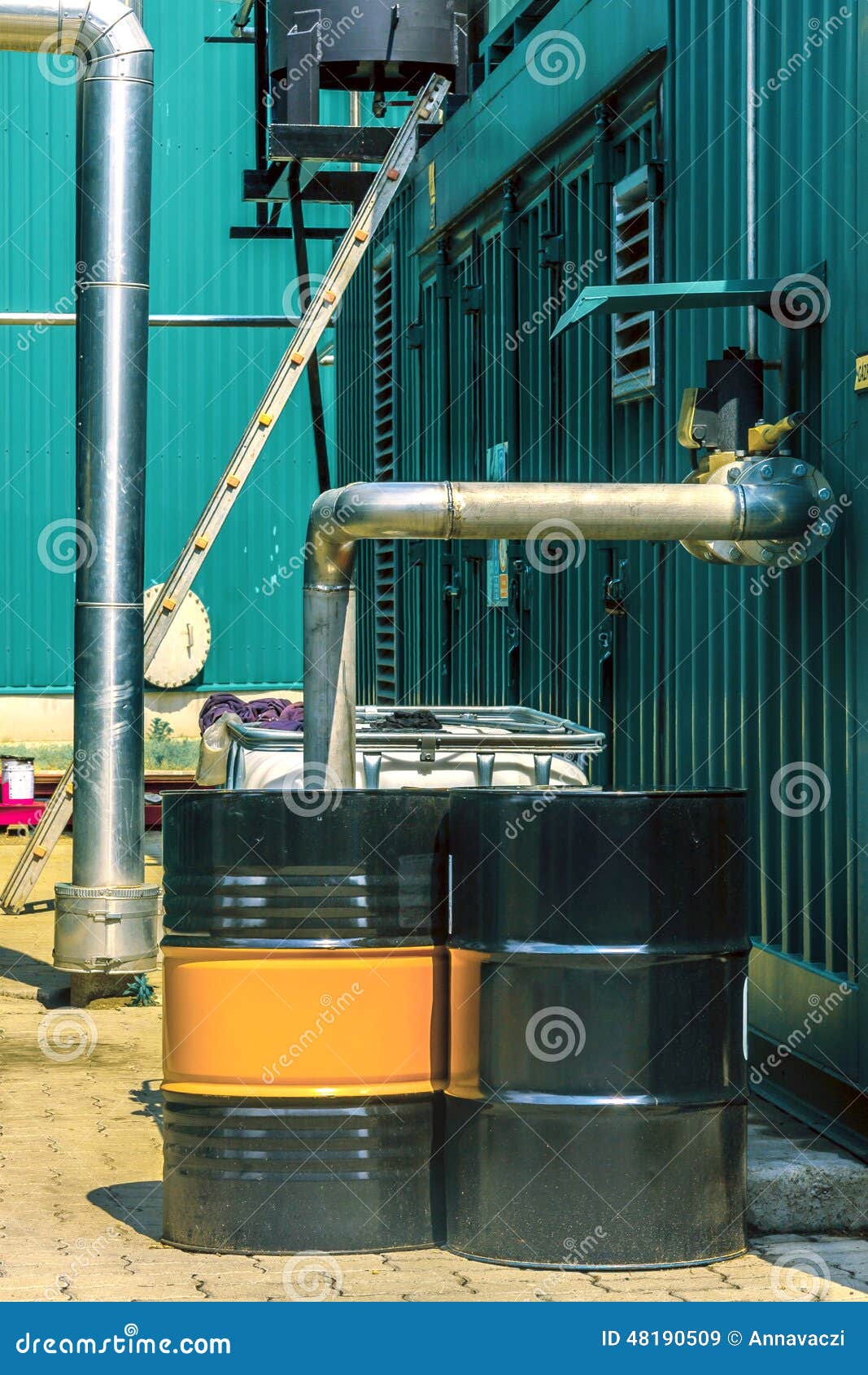 Industrial liquid tanks stock image. Image of industry - 48190509