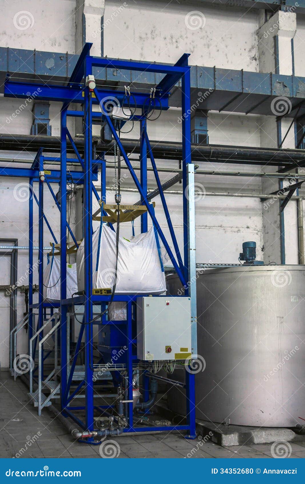 Industrial liquid tanks stock photo. Image of plastic - 34352680