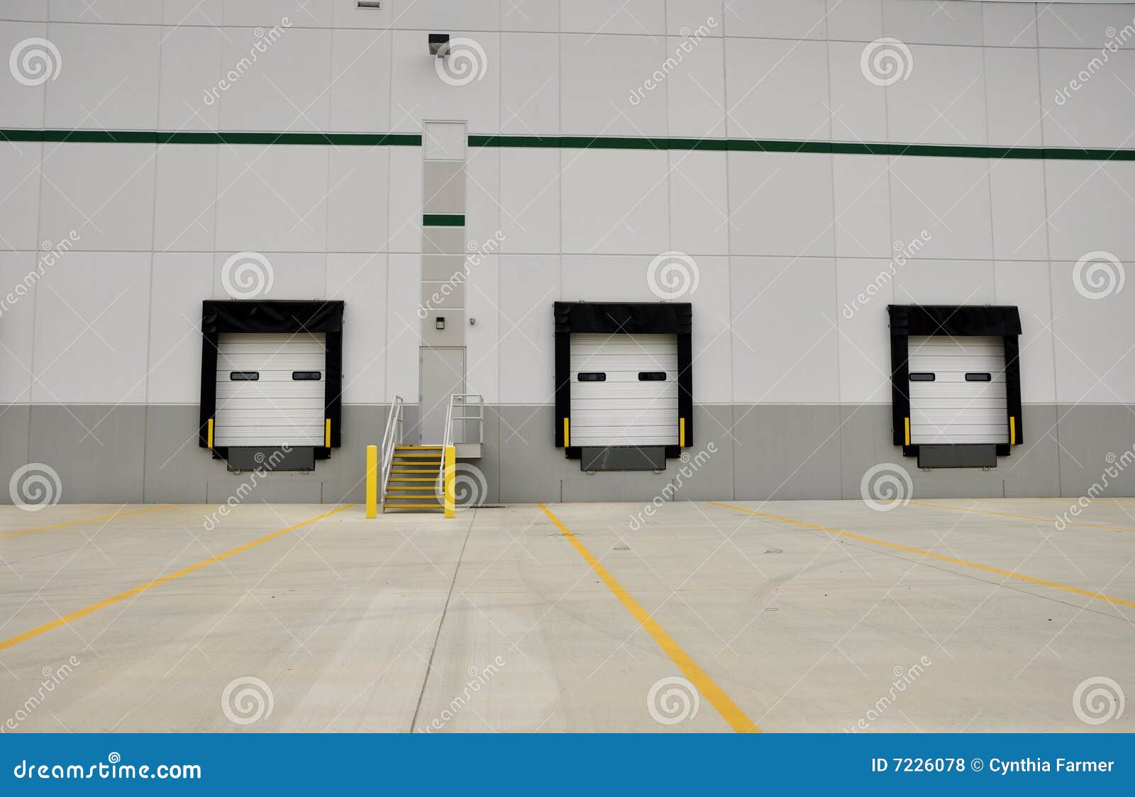 Industrial loading docks stock photo. Image of workplace - 7226078