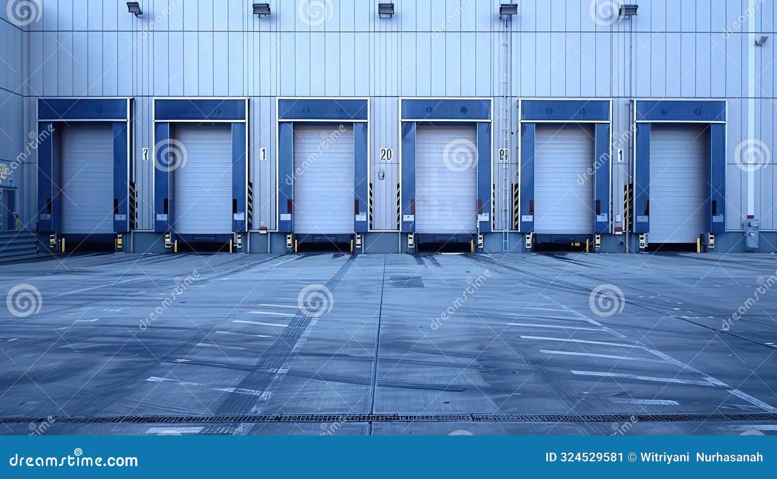 Industrial Loading Docks stock illustration. Illustration of dock ...