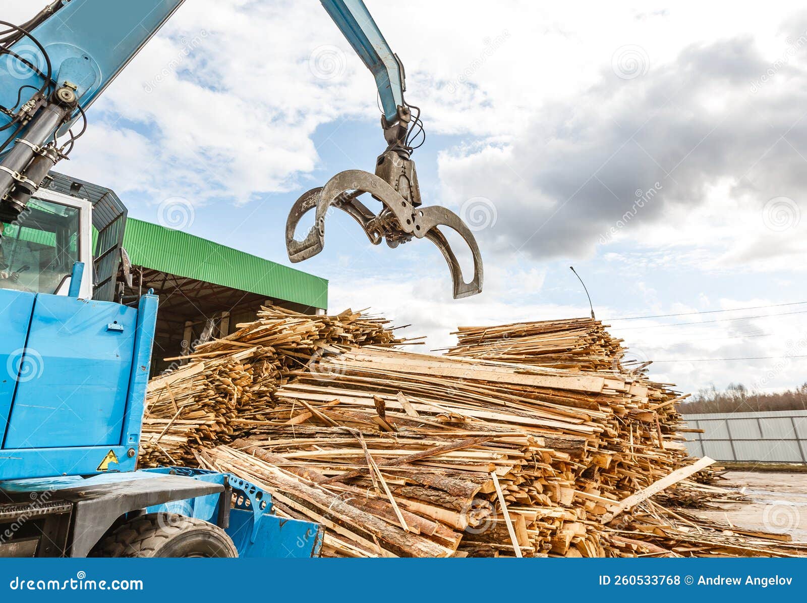 Industrial Log Loader at Lambermill Stock Photo - Image of vintage ...