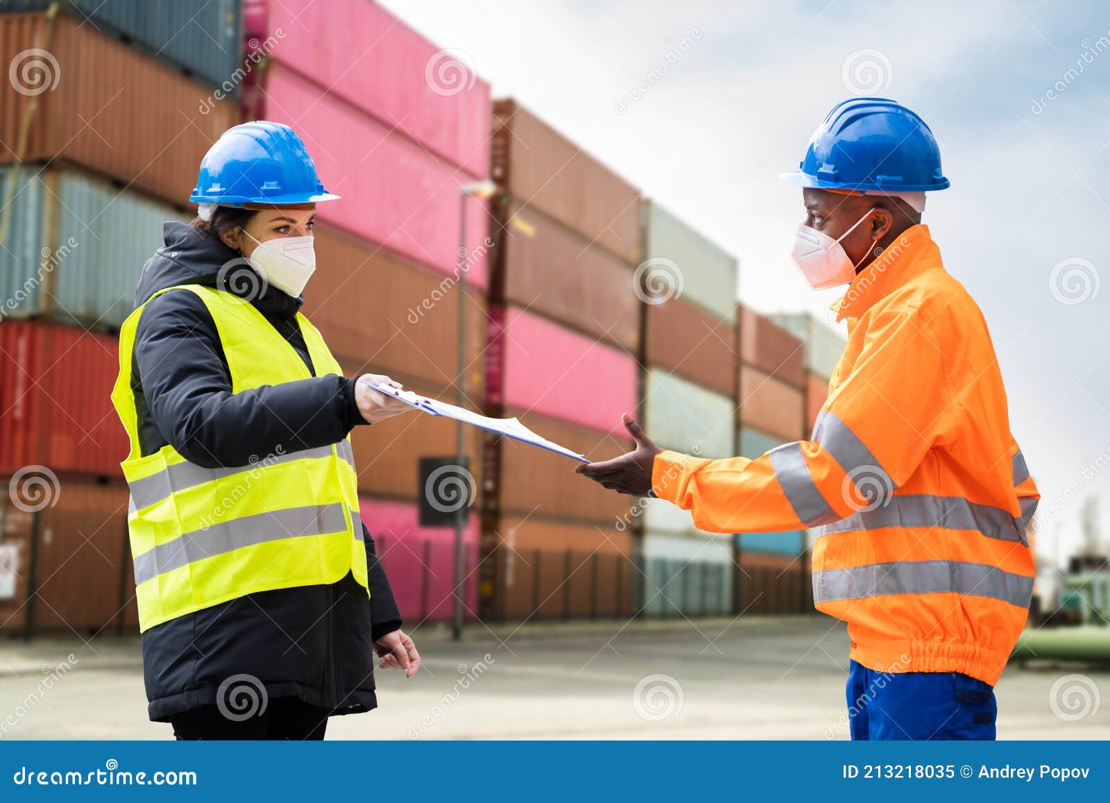 Industrial Logistic Engineer and Delivery Manager Stock Image - Image ...