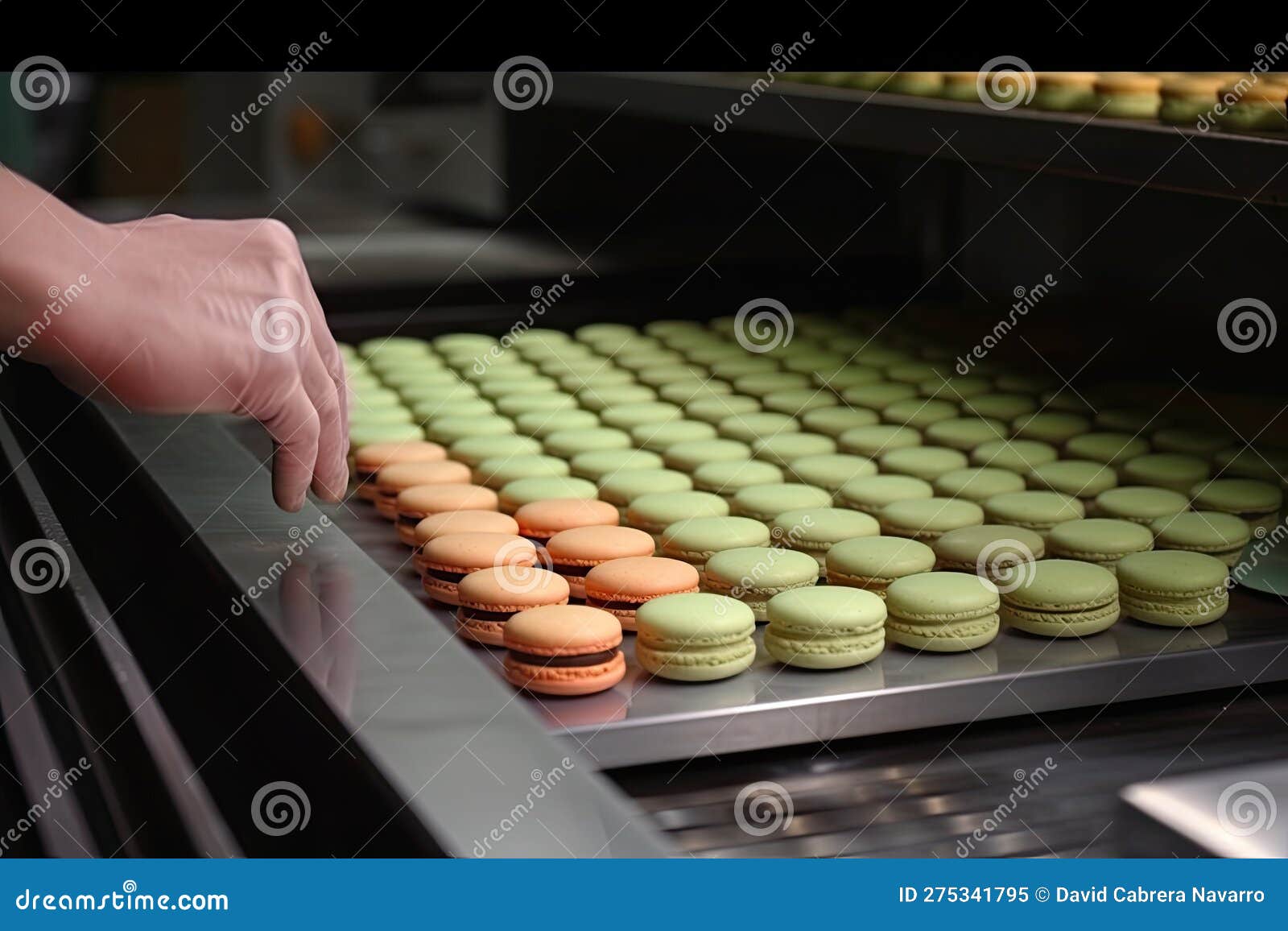 Industrial Macaroon Biscuit Making Machine. Ai Generative Stock Image ...
