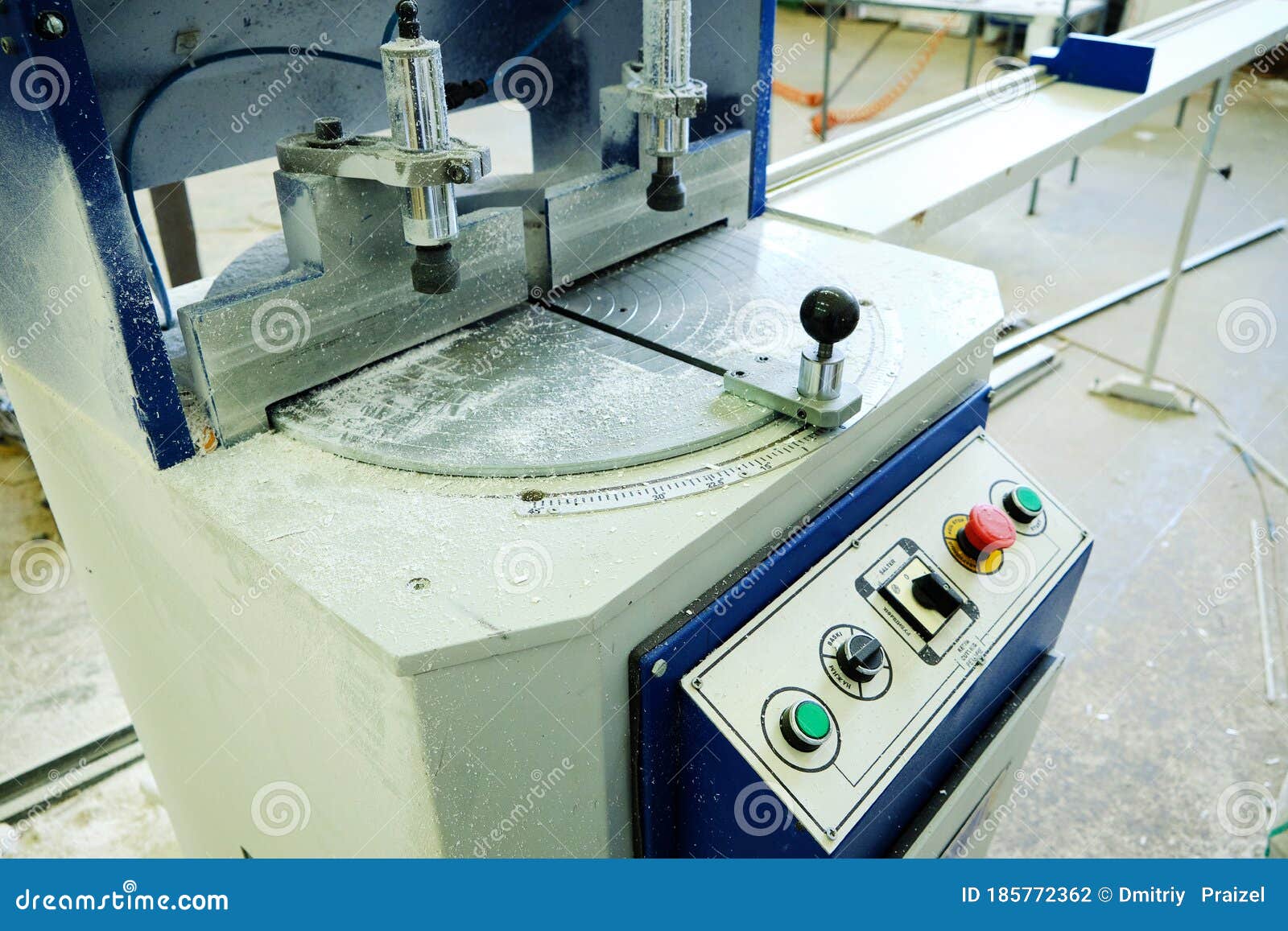 Industrial Machine with Control Panel Buttons and Switches Stock Photo ...