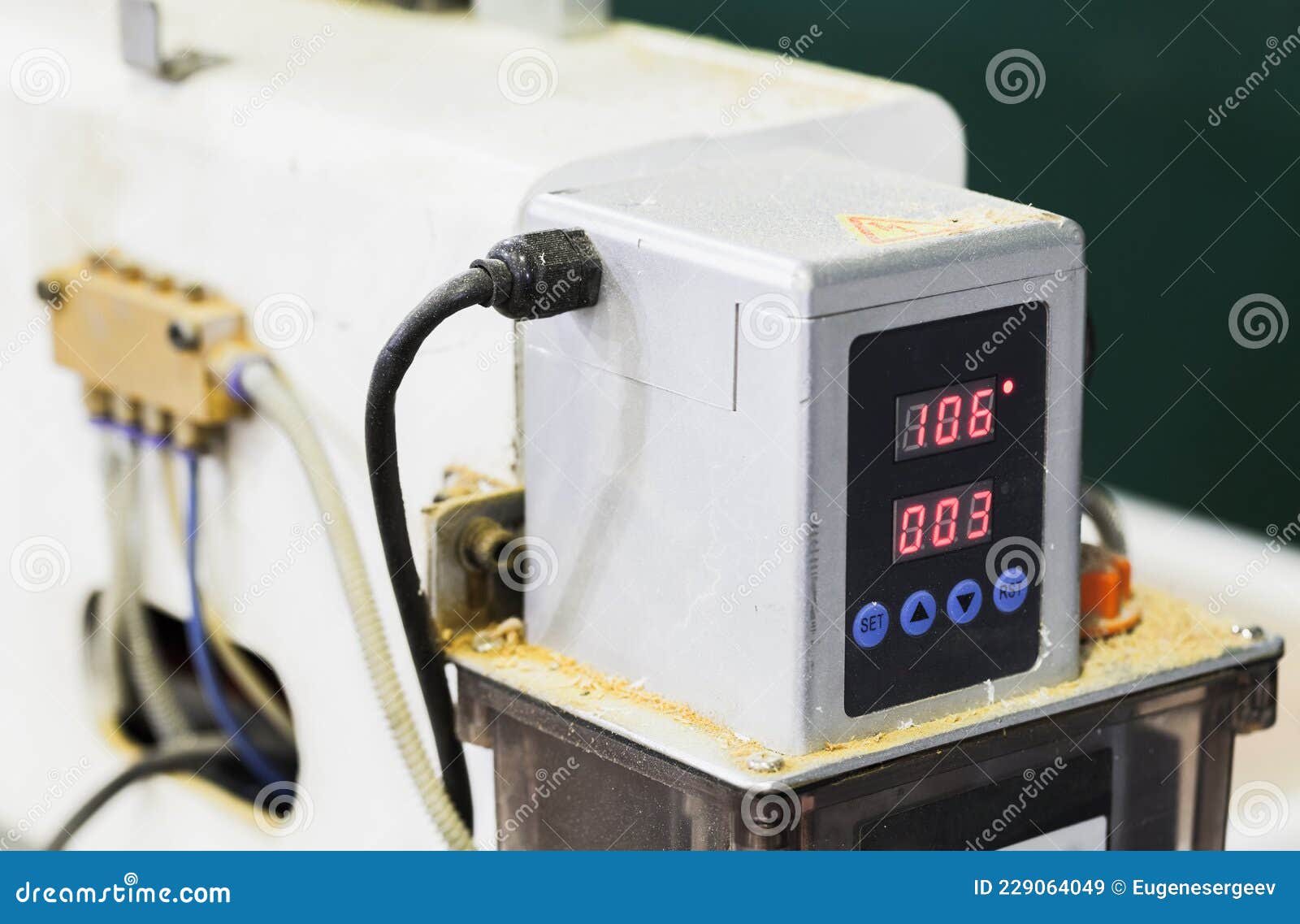 Industrial Machine Control Panel, Close-up Stock Image - Image of ...