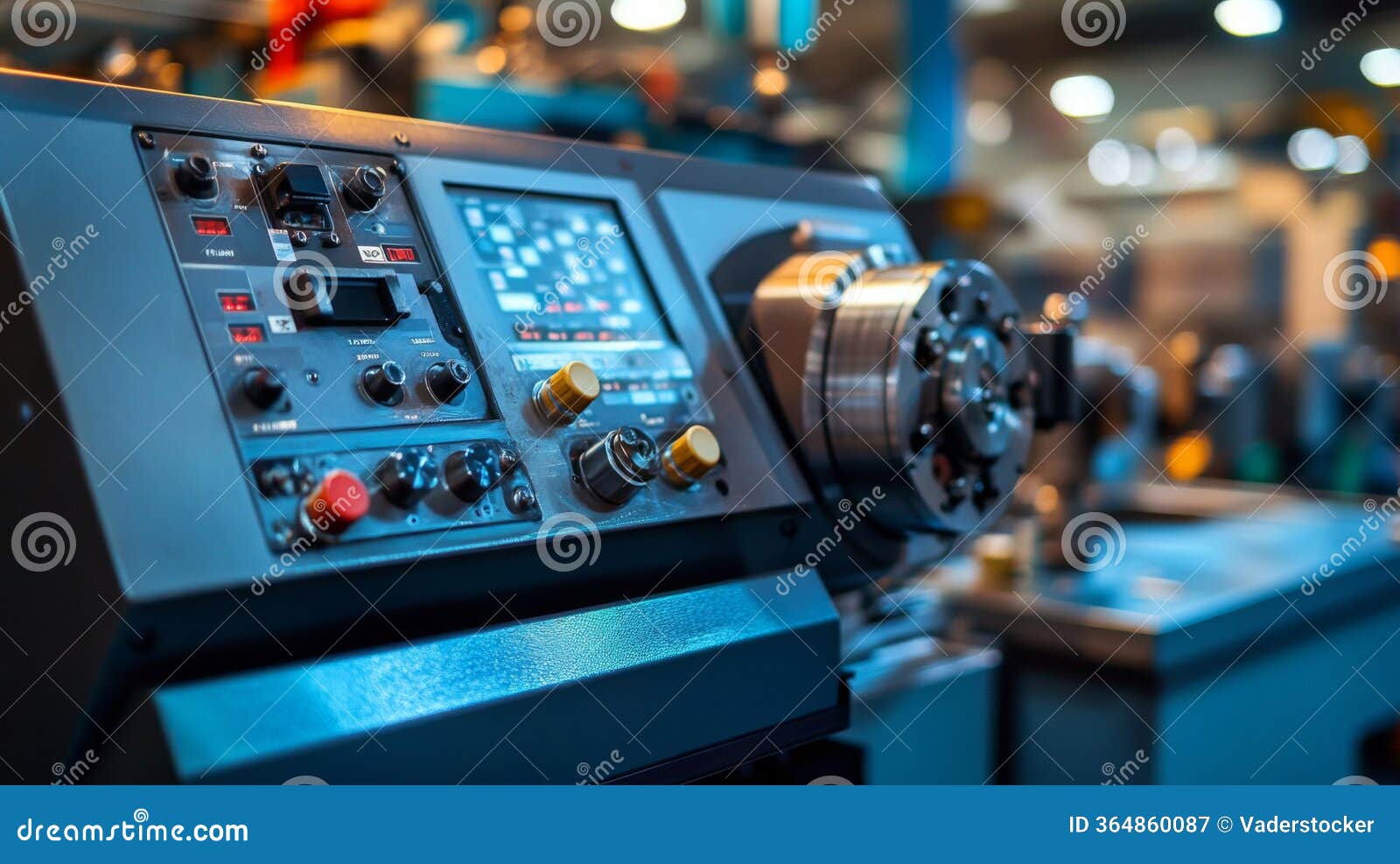 Machine Control Panel CNC With With Numerical Control Covered ...