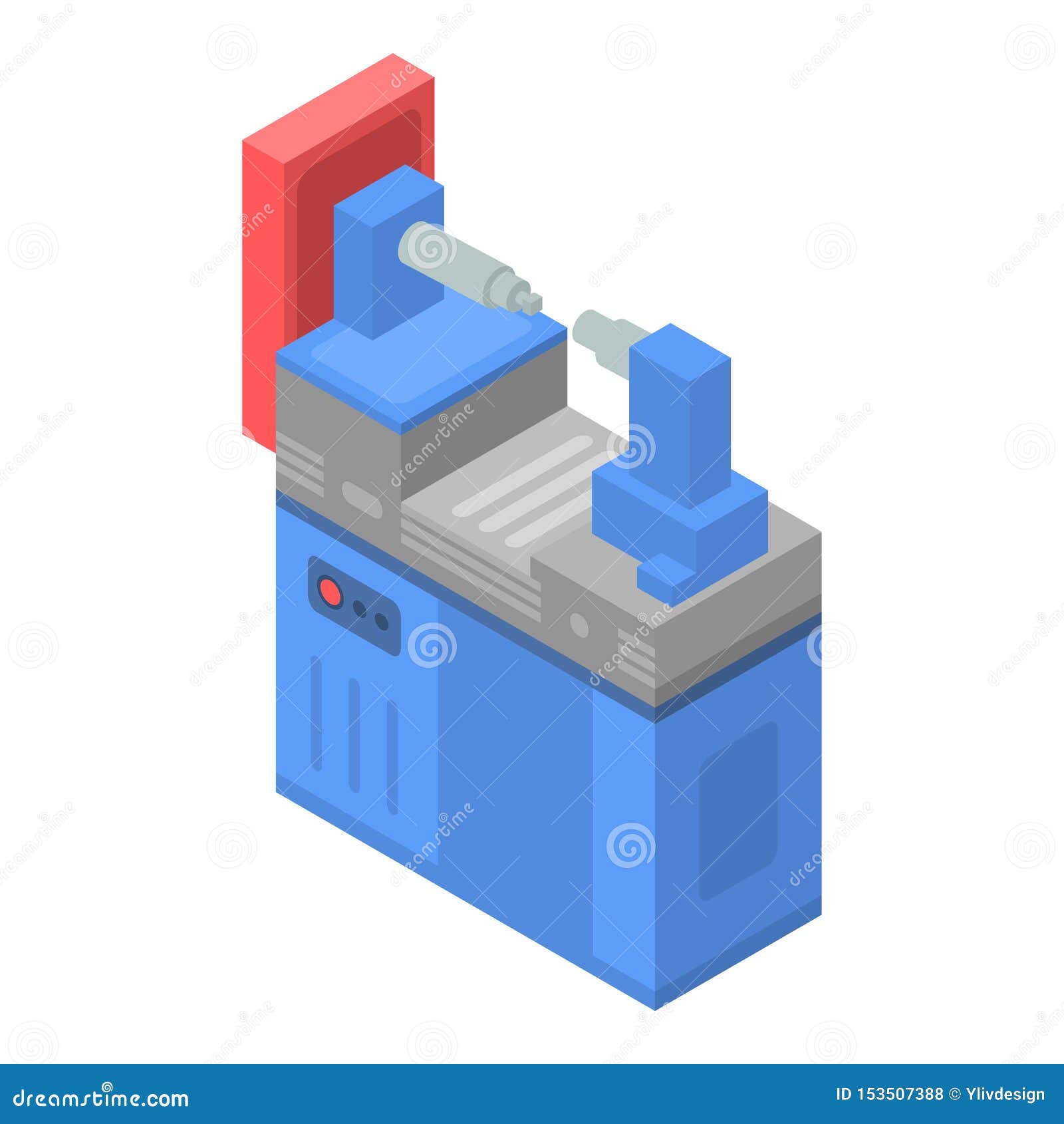 Industrial Machine Icon, Isometric Style Stock Vector - Illustration of ...