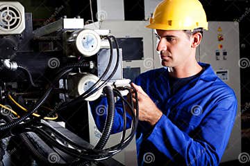 Industrial Machine Operator Stock Photo - Image of control, aged: 22988824