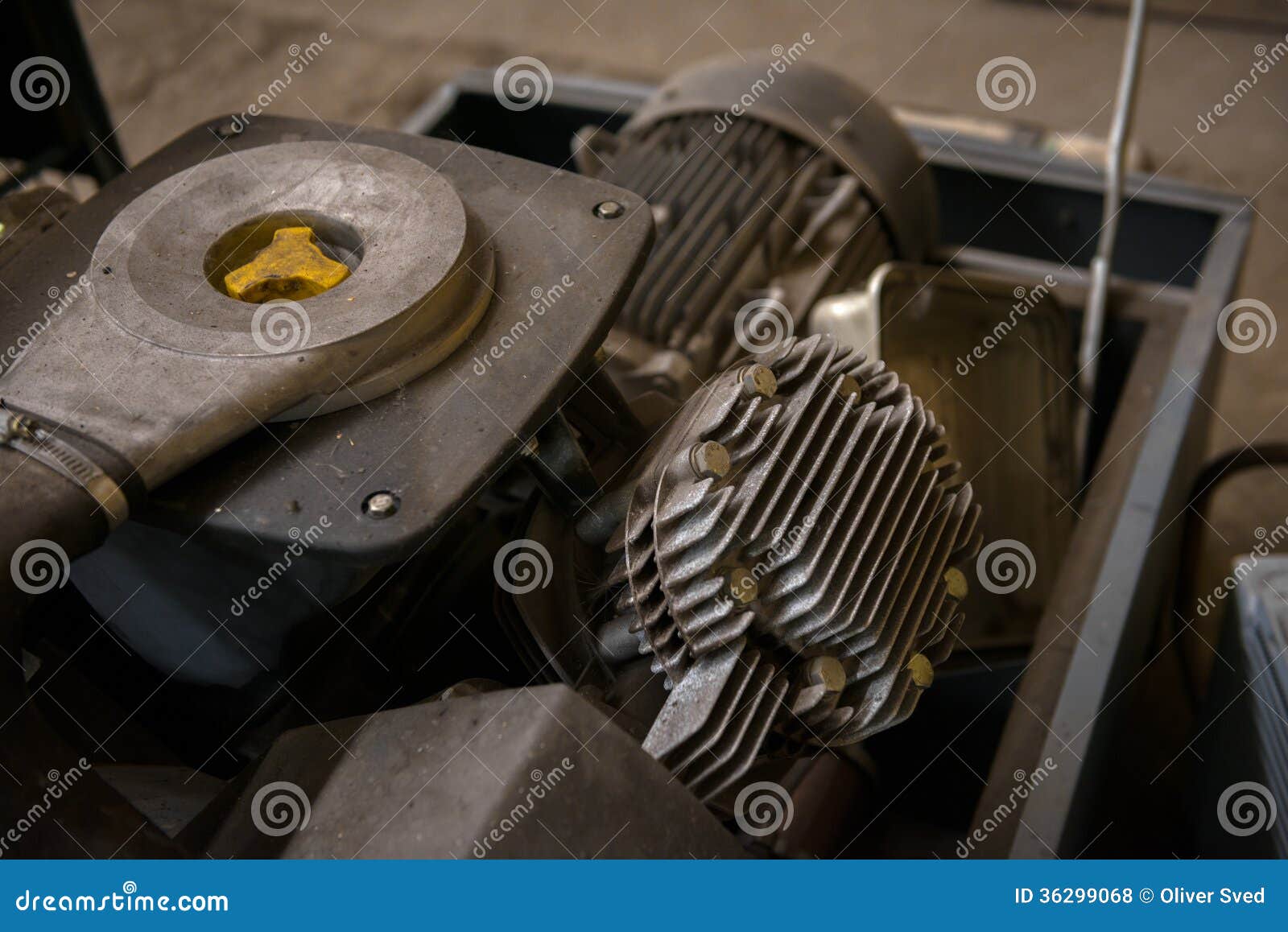 Industrial Machine Parts Closeup Stock Photo - Image of engineering ...