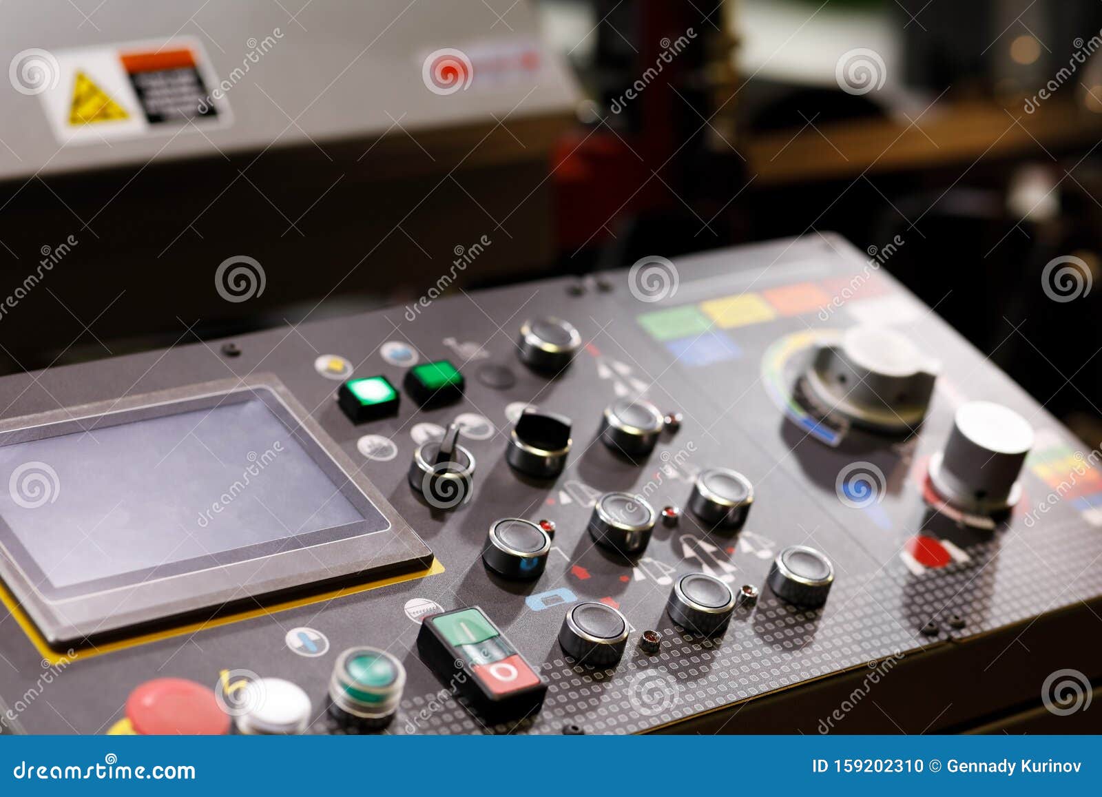 Industrial Machine Remote Control Panel Stock Photo - Image of device ...