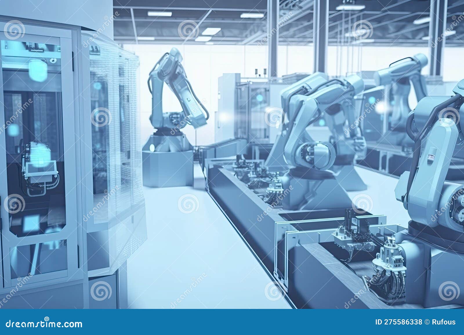 Industrial Machine Robot, Smart Modern Factory Automation Using ...