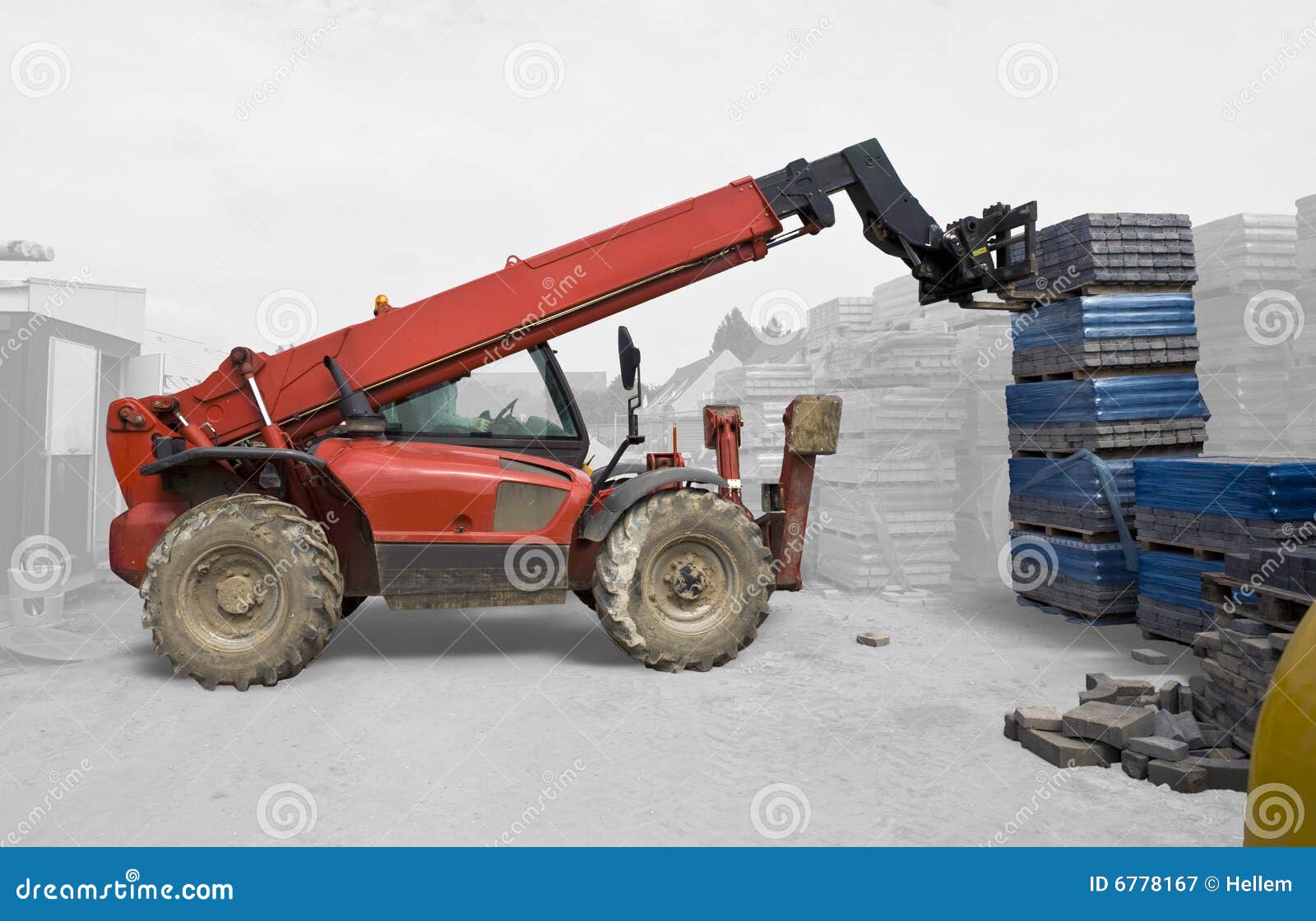 Industrial Machine Stacking - Isolated Stock Image - Image of ...