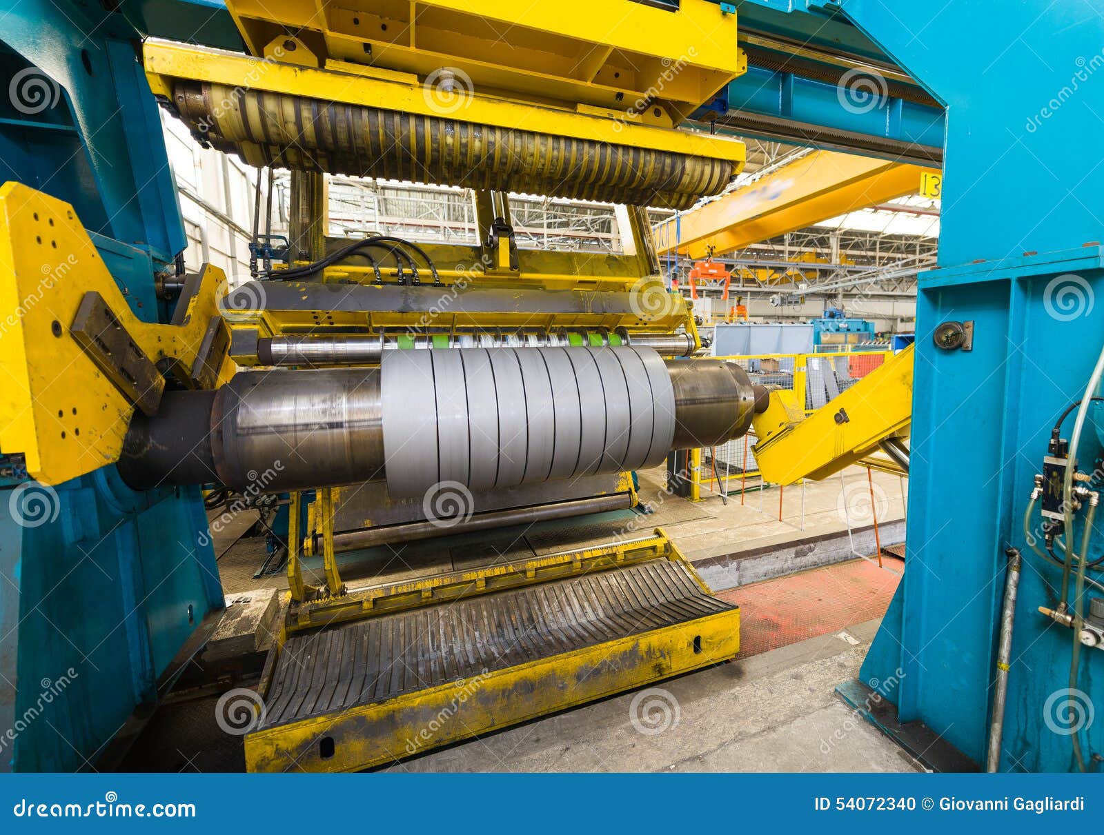 Industrial Machine for Steel Coils Cut Stock Photo - Image of sheet ...