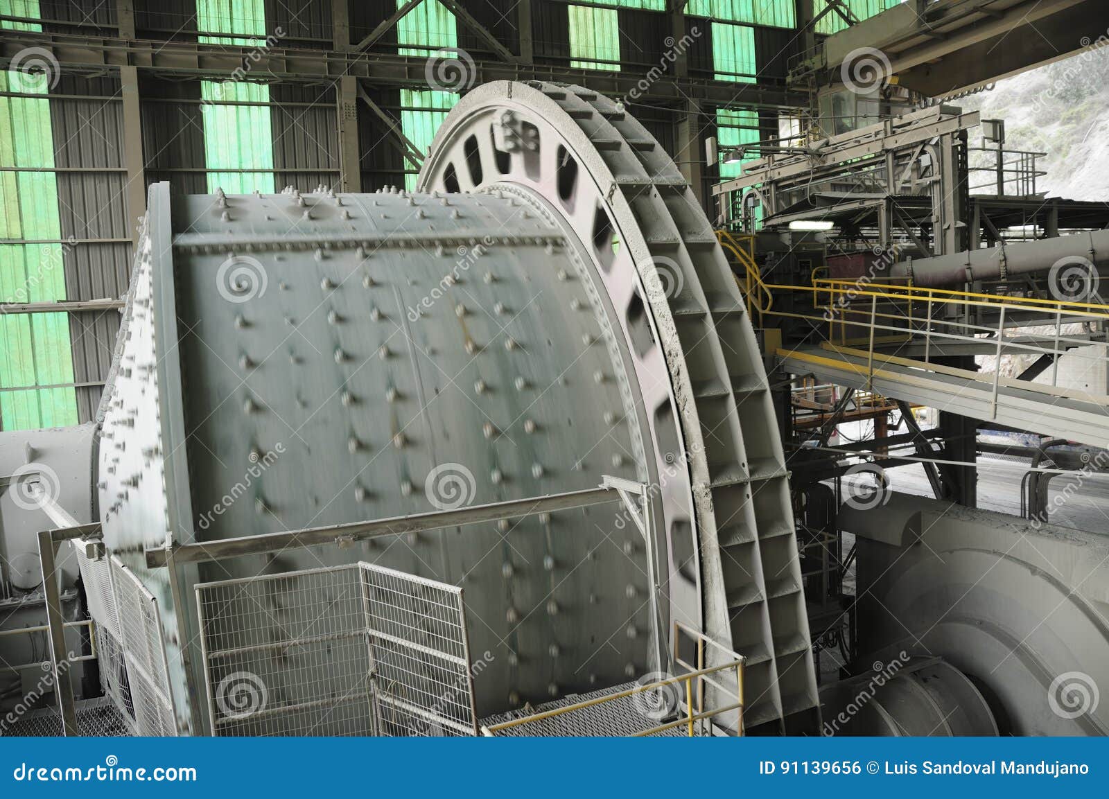 Industrial Machinery - Ball Mill Stock Photo - Image of objects ...