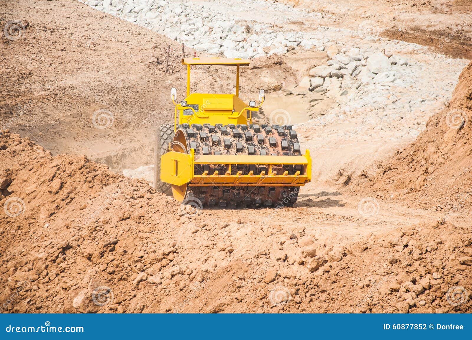 Industrial Machinery at Working Construction Building Site Stock Photo ...