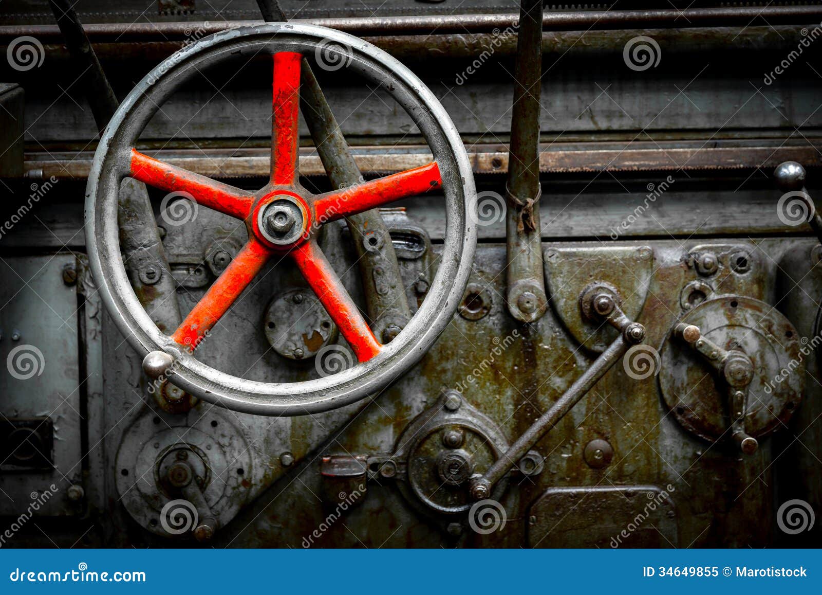 Industrial Machines in a Factory Stock Image - Image of lathe ...
