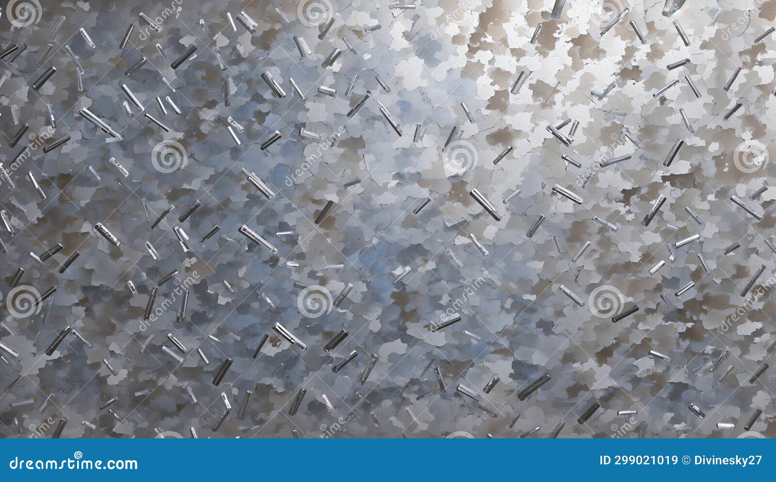 Industrial Galvanized Steel Pattern. Ai Generated Stock Illustration ...