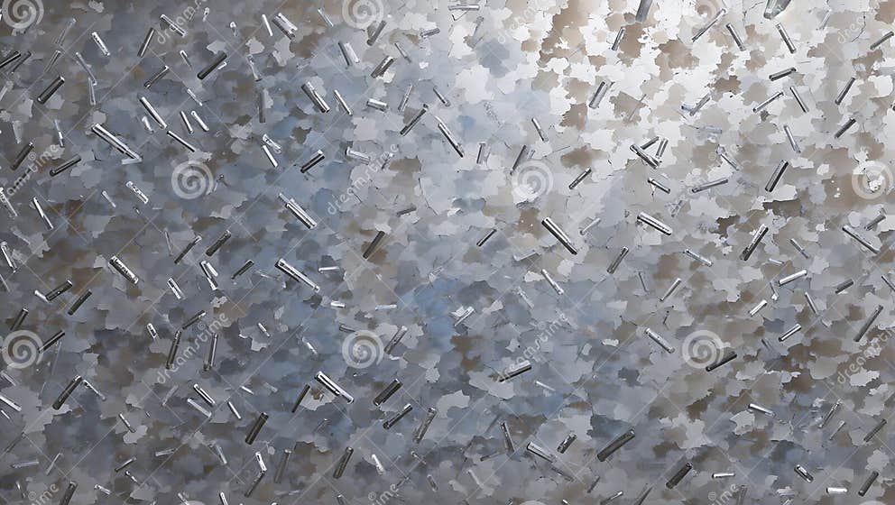 Industrial Galvanized Steel Pattern. Ai Generated Stock Illustration ...