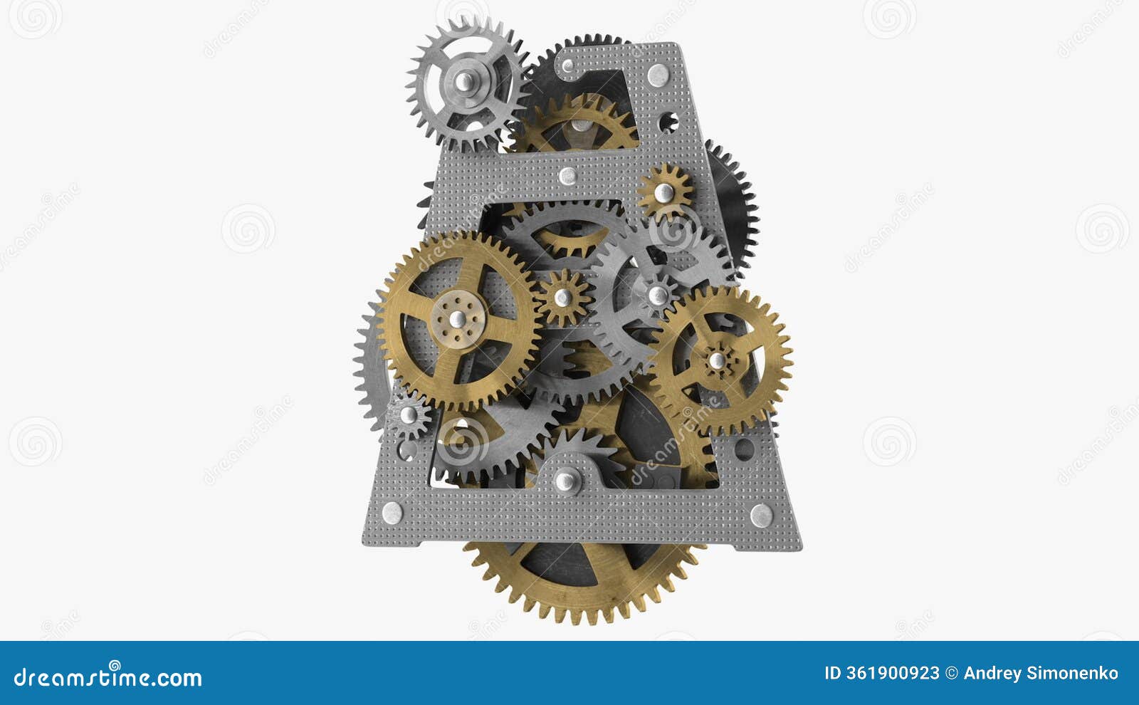 Industrial Mechanical Gear System with Intricate Design Stock Image ...