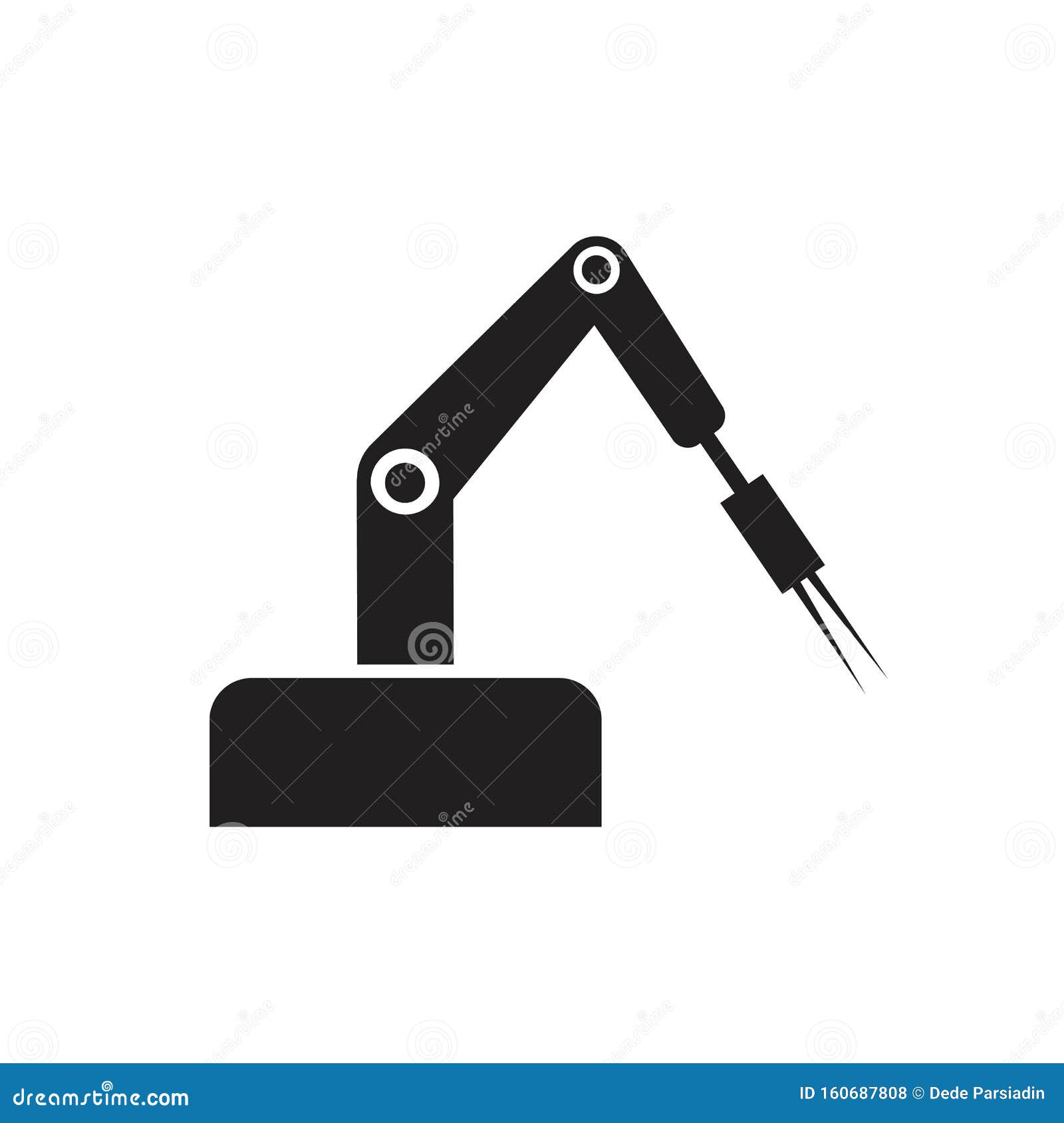 Industrial Mechanical Robot Arm Vector Icons Stock Vector ... Industrial Mechanical Robot Arm Vector Icons Stock Vector ...