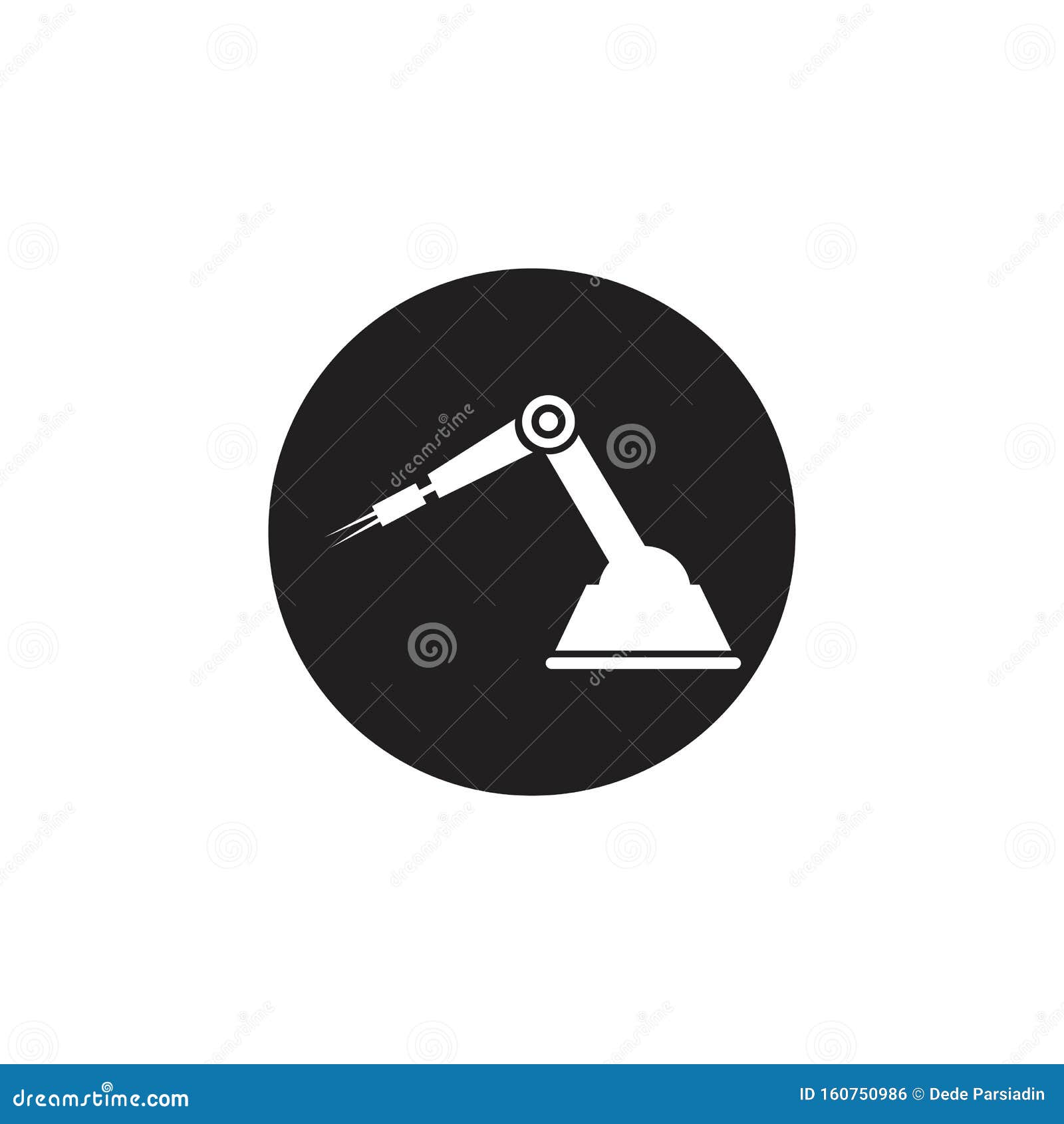 Industrial Mechanical Robot Arm Vector Icons Stock Vector ... Industrial Mechanical Robot Arm Vector Icons Stock Vector ...