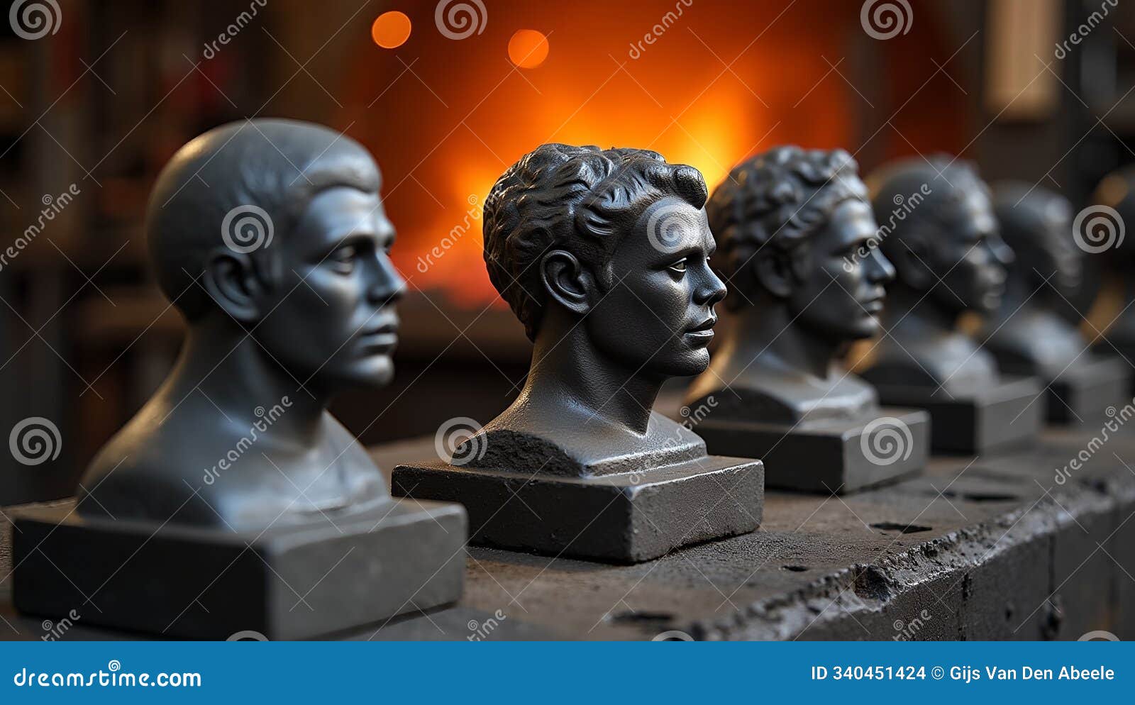 Industrial Metal Casting Process in a Foundry Stock Illustration ...