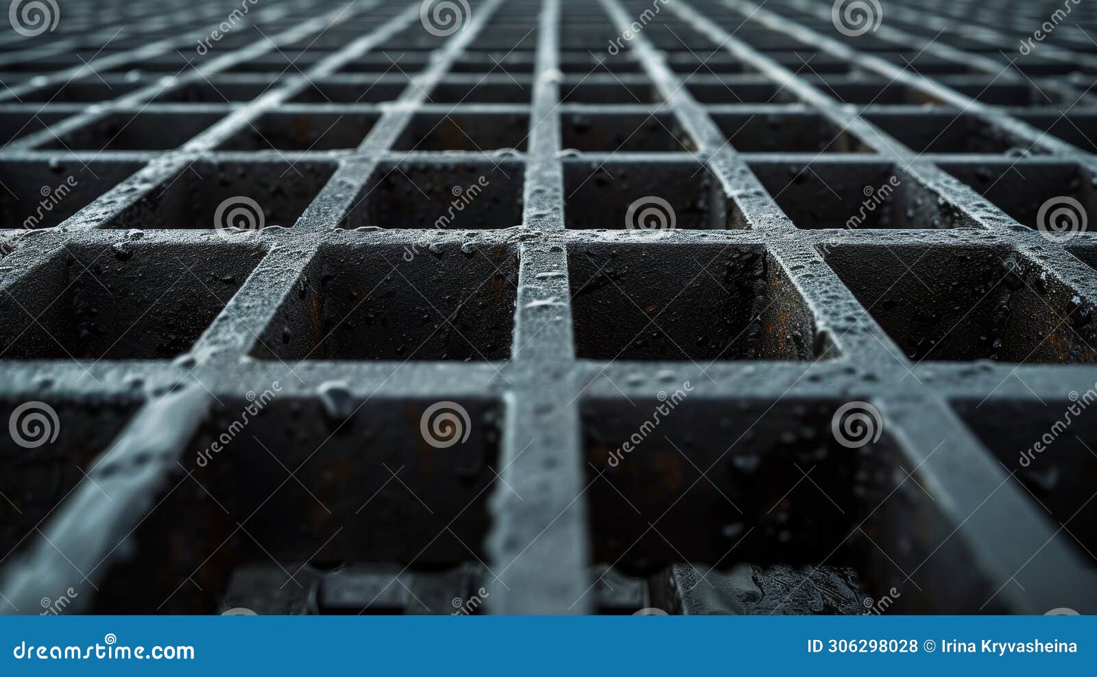 An Industrial Metal Grid, a Testament To Structural Stability and ...