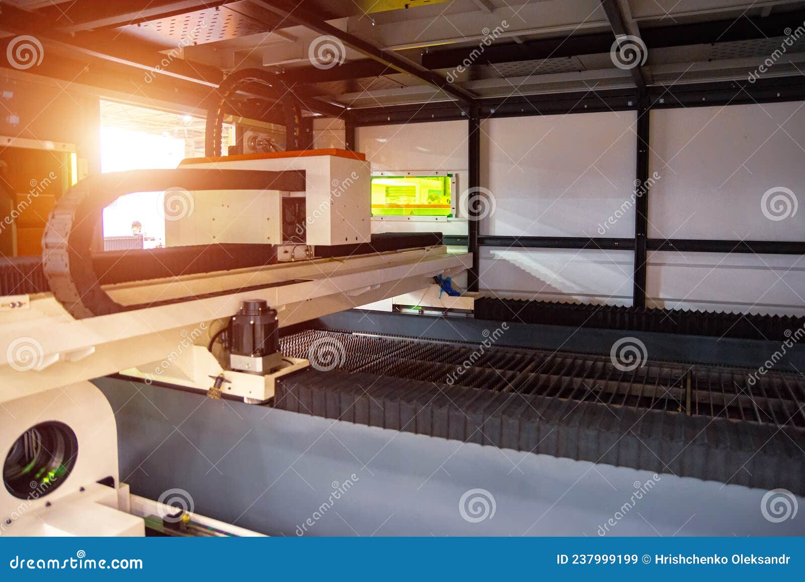 Industrial Metal Laser Cutting Machine Stock Image - Image of ...