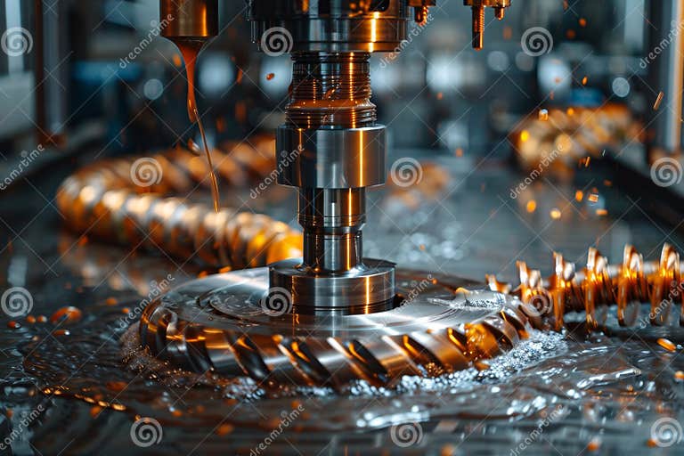 Industrial Metal Processing with a Large Milling Cutter Disc for ...