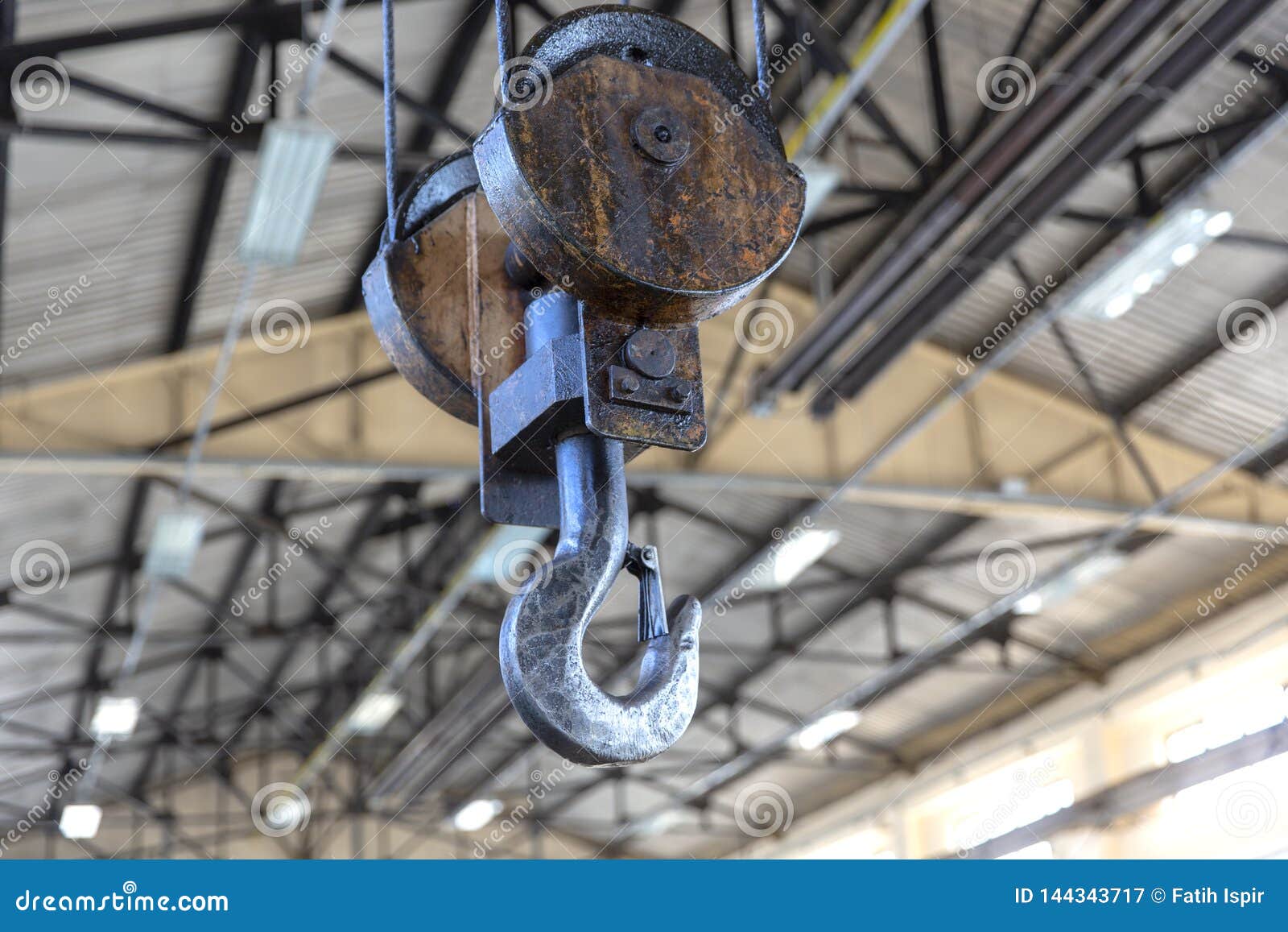 Industrial Steel Crane Hook Stock Image - Image of design, heavy: 144343717