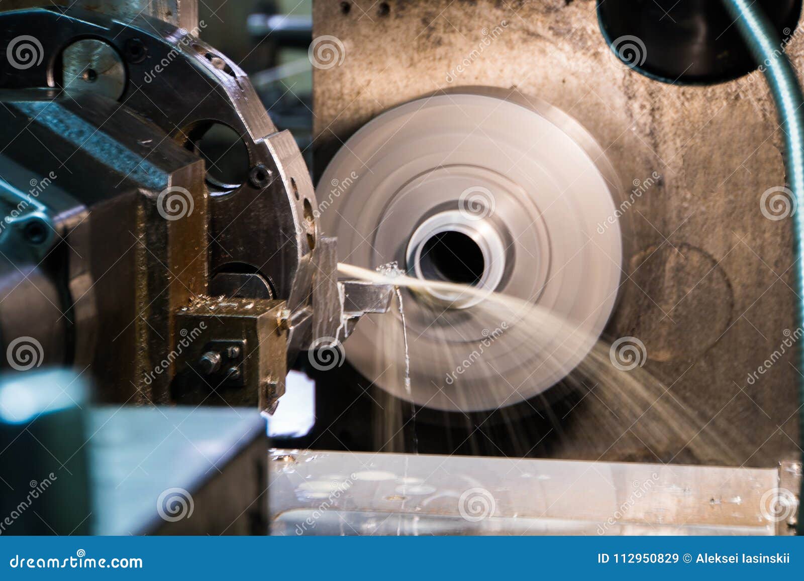 Industrial Metal Work Bore Machining Process by Cutting Tool on ...