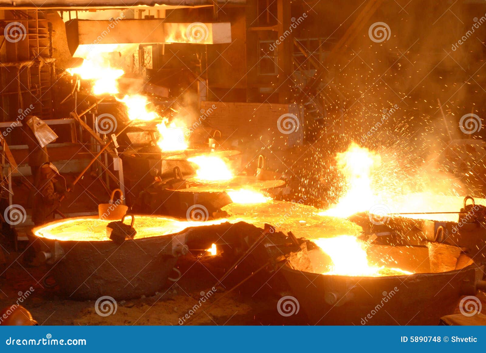 Industrial metallurgy stock photo. Image of sparks, metallurgy - 5890748
