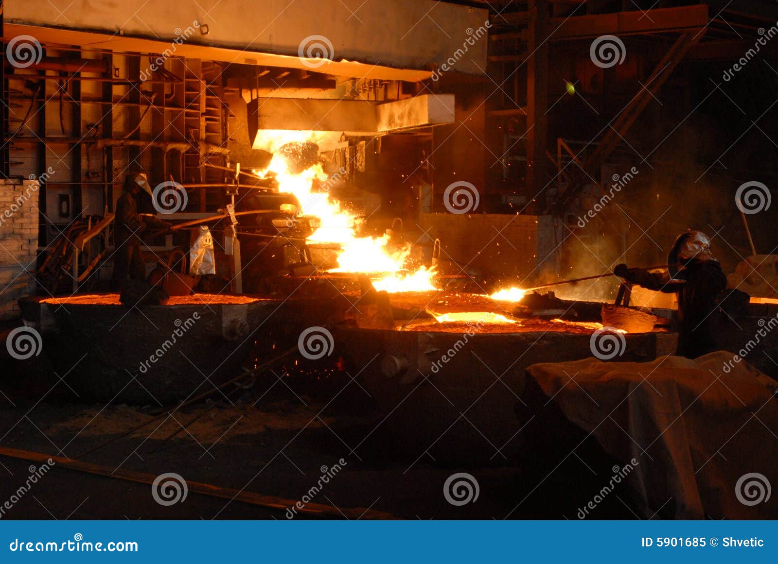 Industrial metallurgy stock image. Image of sparks, smoke - 5901685